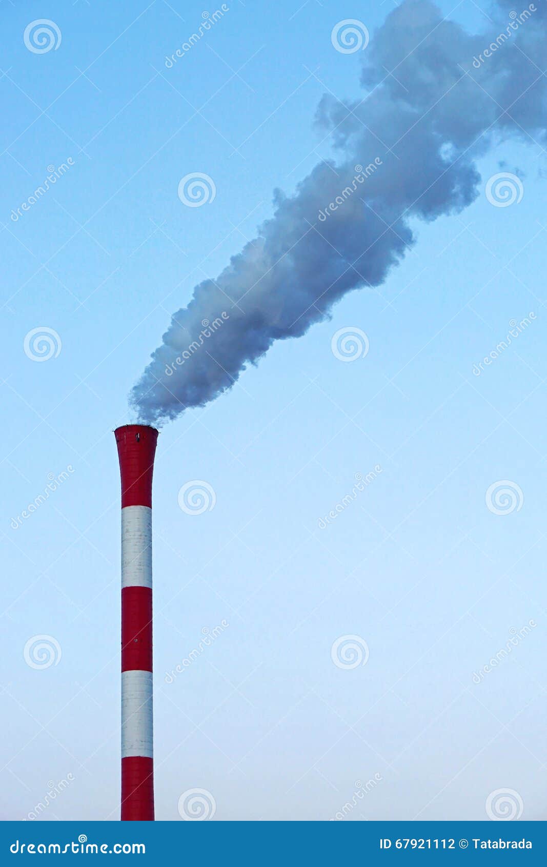 Chimney and smoke stock photo. Image of industry, pollution - 67921112