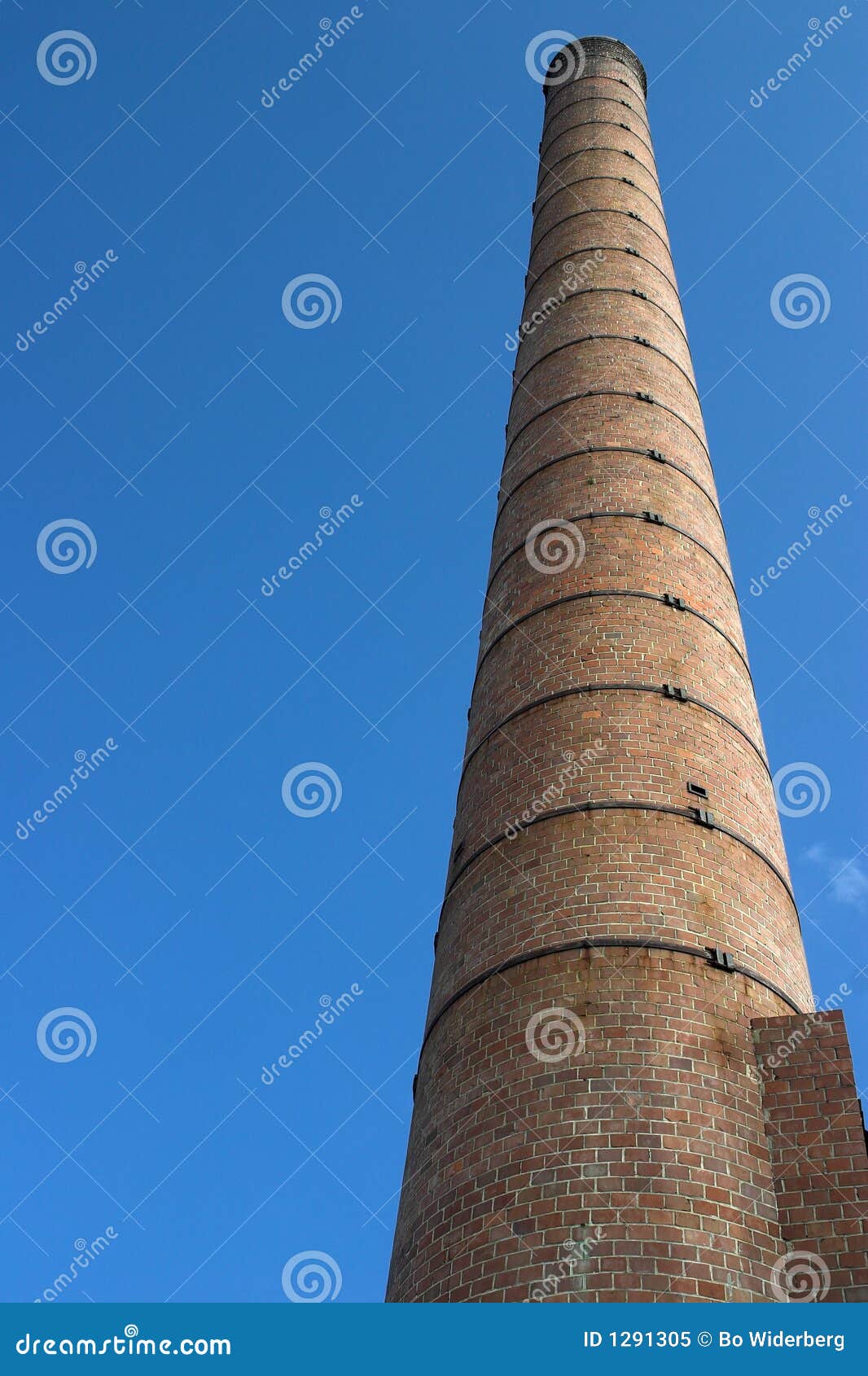 Chimney / Smoke Stack at Abandoned Factory Site Stock Image - Image of ...