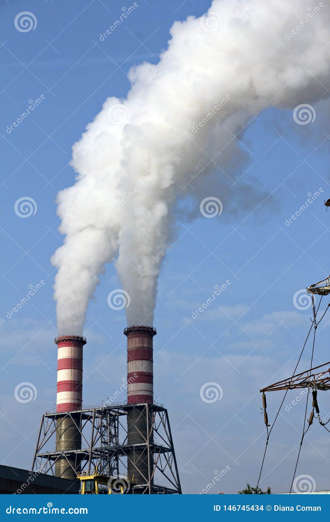 Chimney smoke stock photo. Image of smoke, chimney, fumes - 146745434