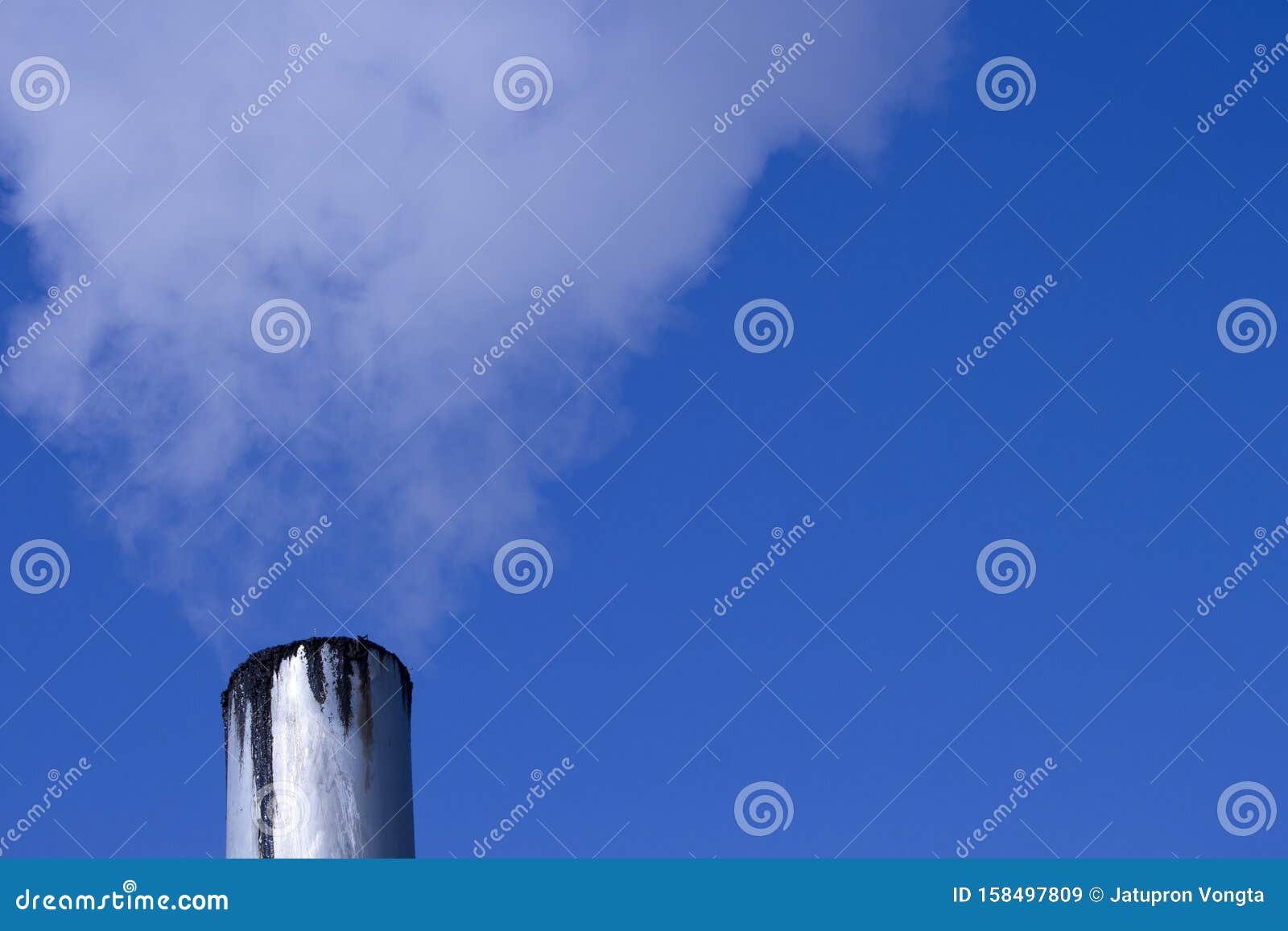 Chimney Smoking Stack.Dirty Smoke, Ecology Problems Stock Image - Image ...