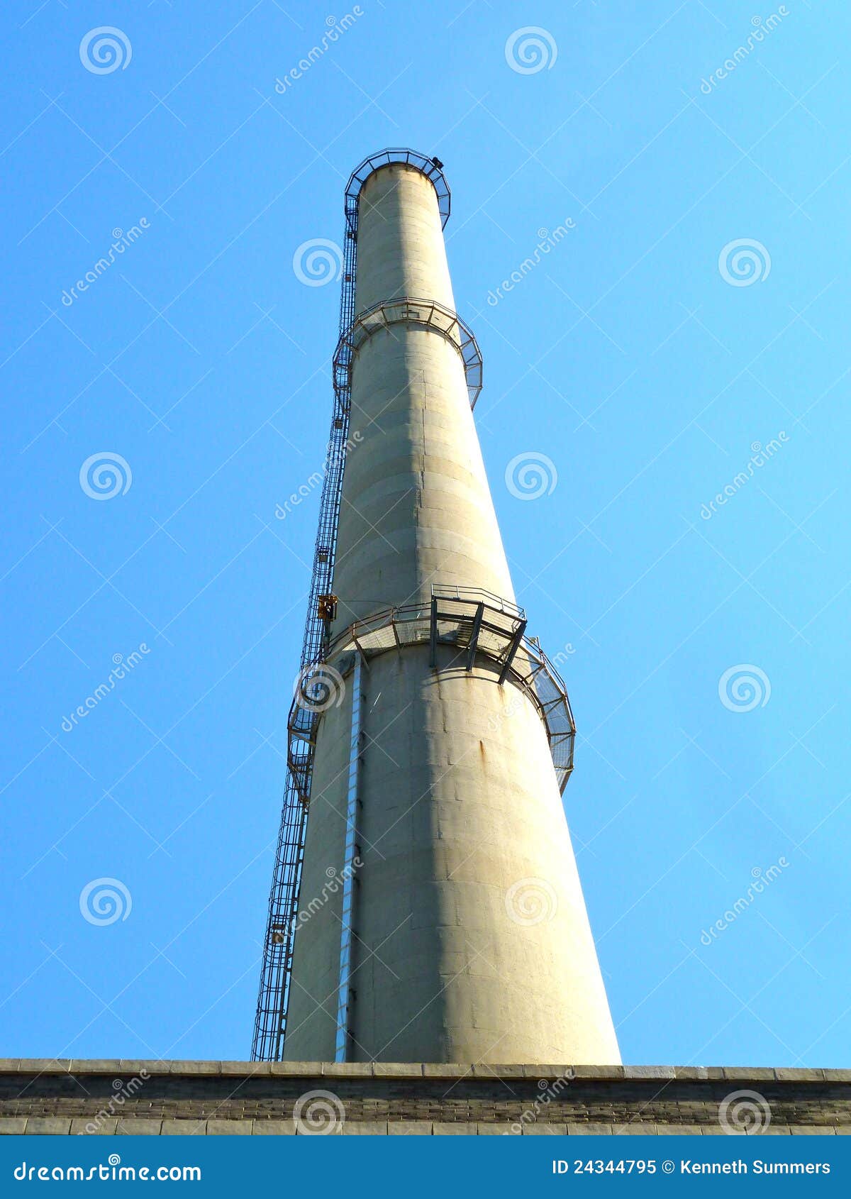 Chimney stack stock image. Image of stack, steel, cement - 24344795