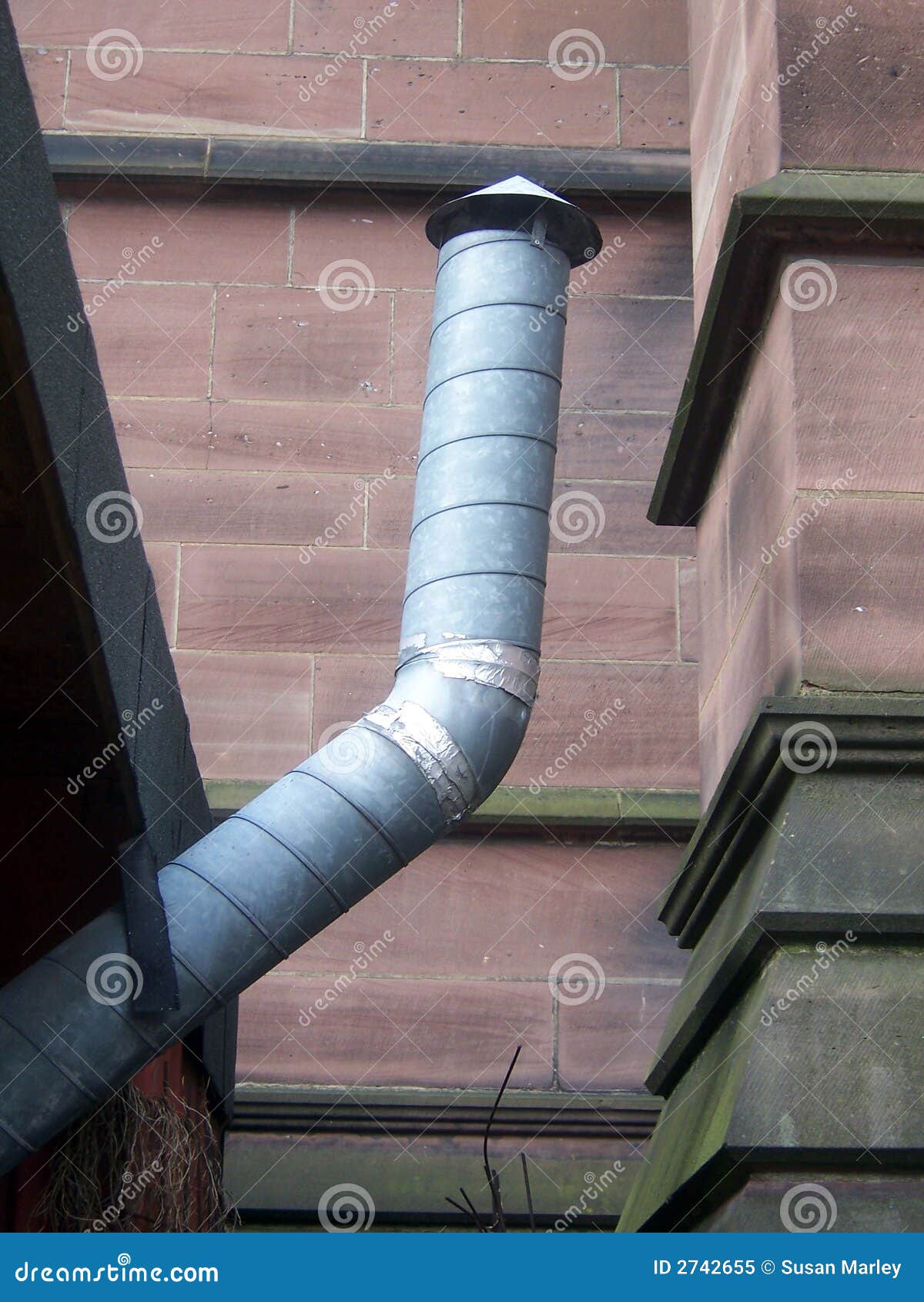 A chimney stack stock image. Image of pipe, aluminium - 2742655
