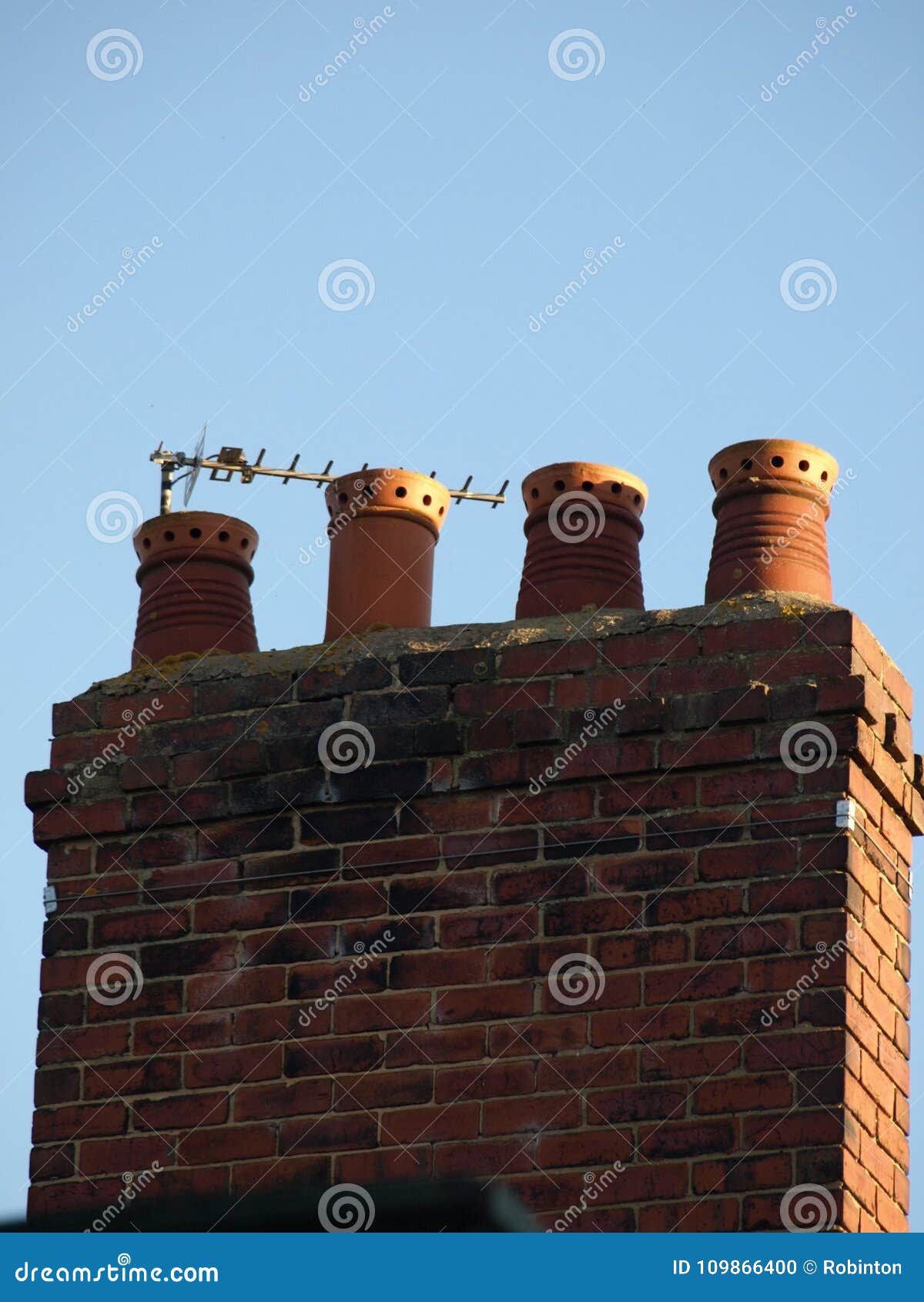 Chimney stock photo. Image of chimney, stack, bricks - 109866400