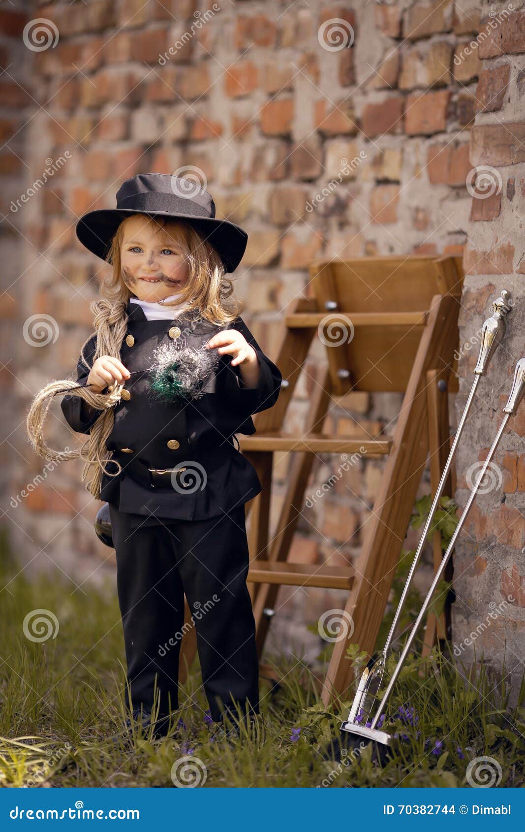 Chimney Sweep Girl stock photo. Image of chimneysweep - 70382744