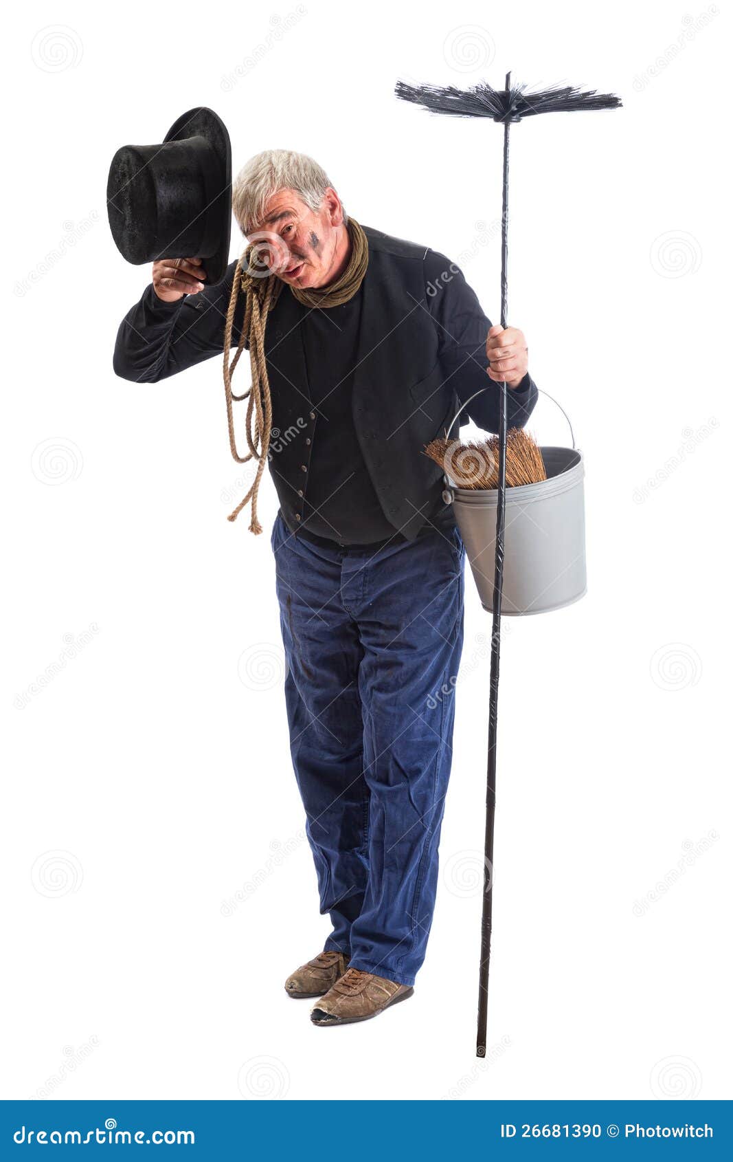 Chimney sweep greetings stock photo. Image of wishes - 26681390