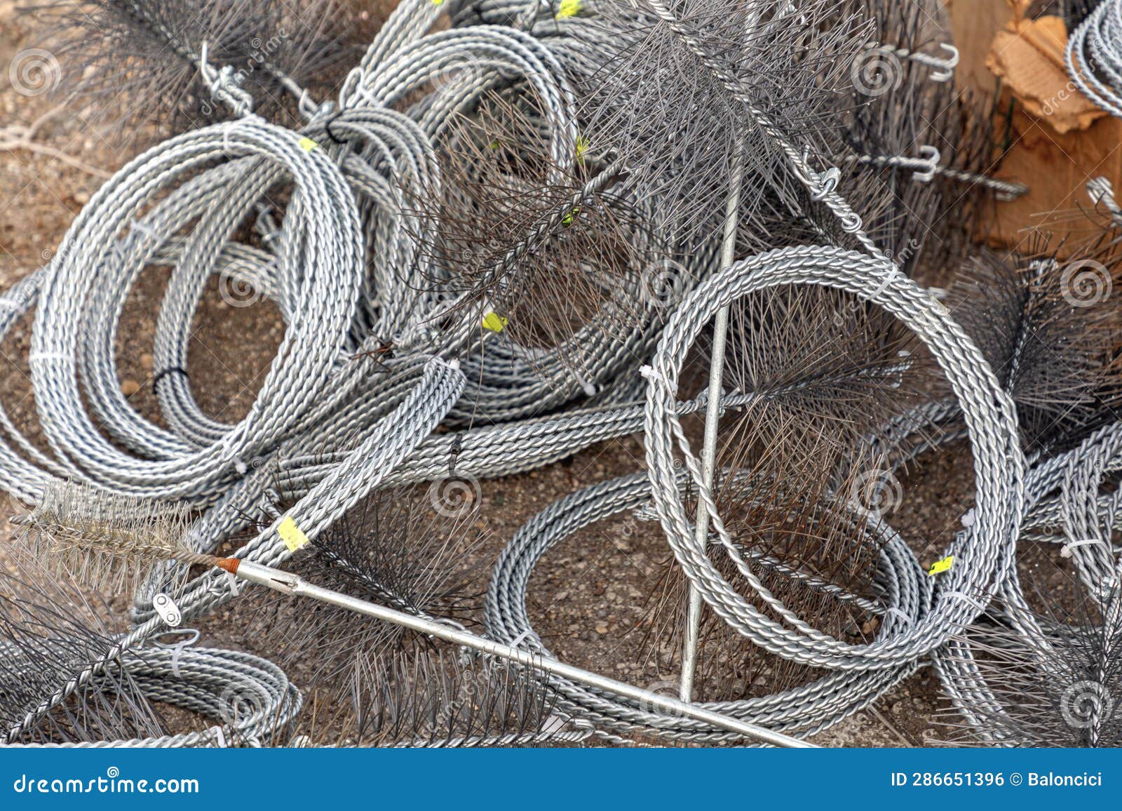 Chimney Sweep Wire Brush stock photo. Image of sweep - 286651396