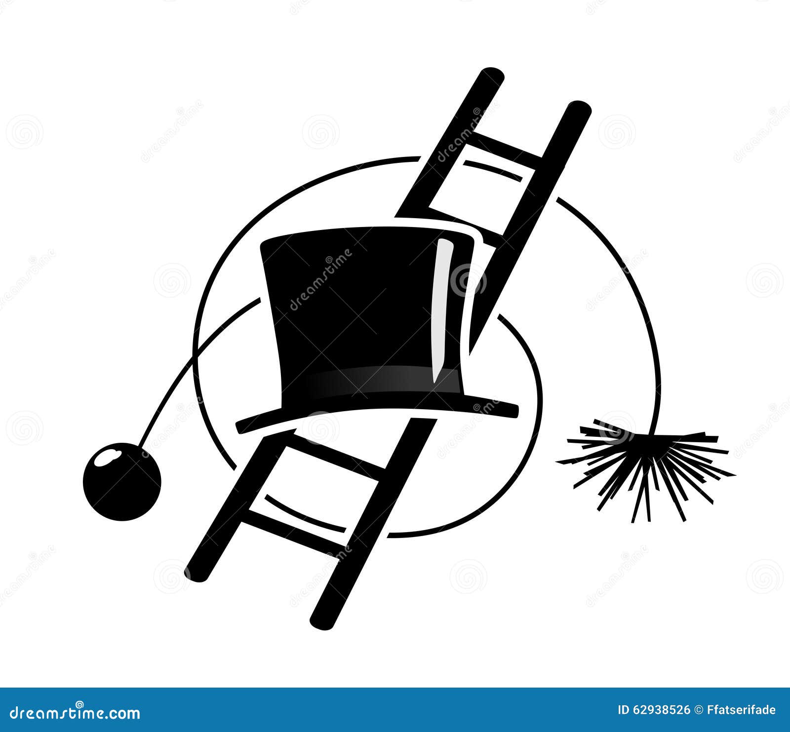 Chimney sweeper symbols stock illustration. Illustration of ladder ...