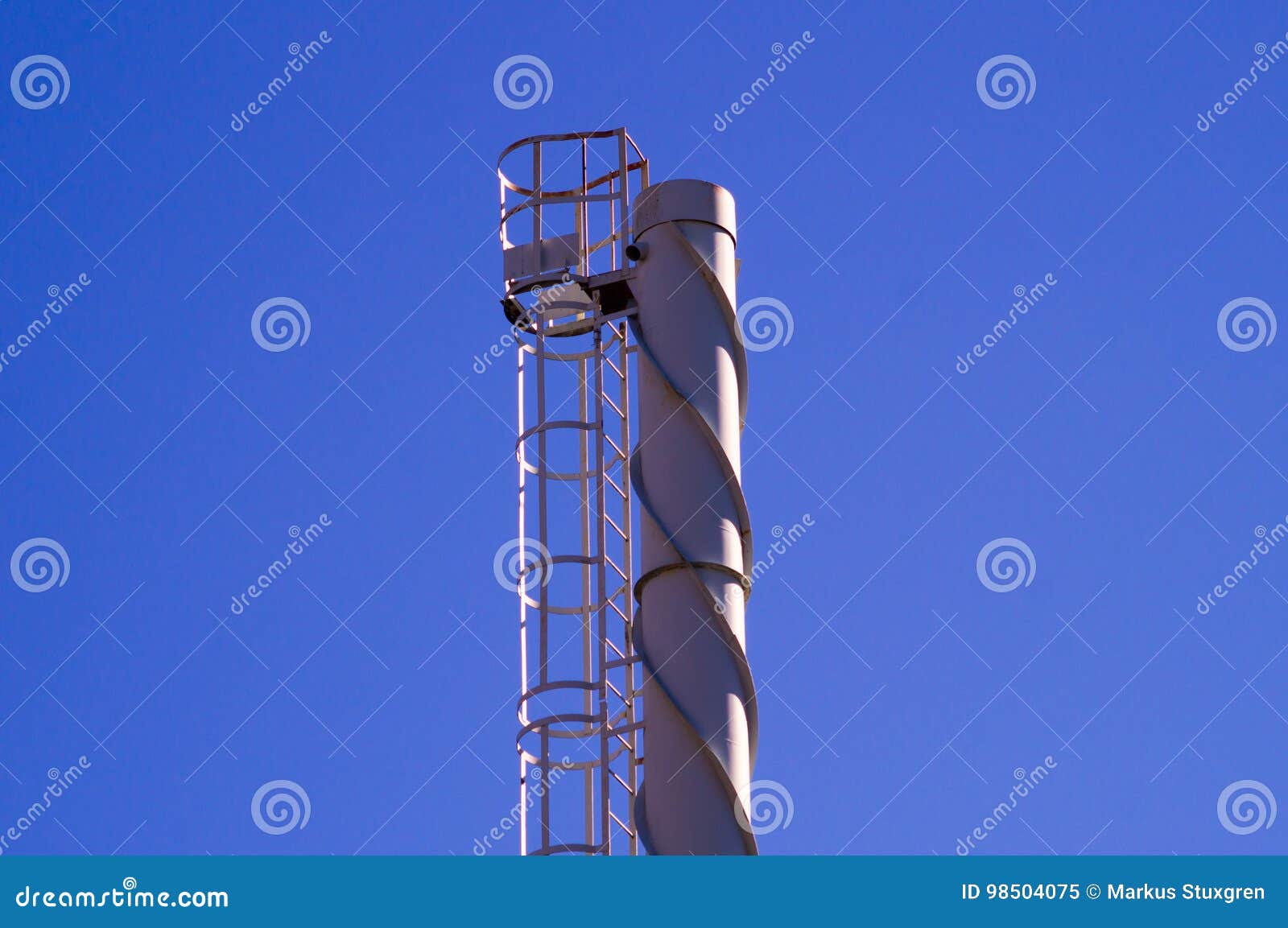 Chimney stock image. Image of white, chimney, twisted - 98504075