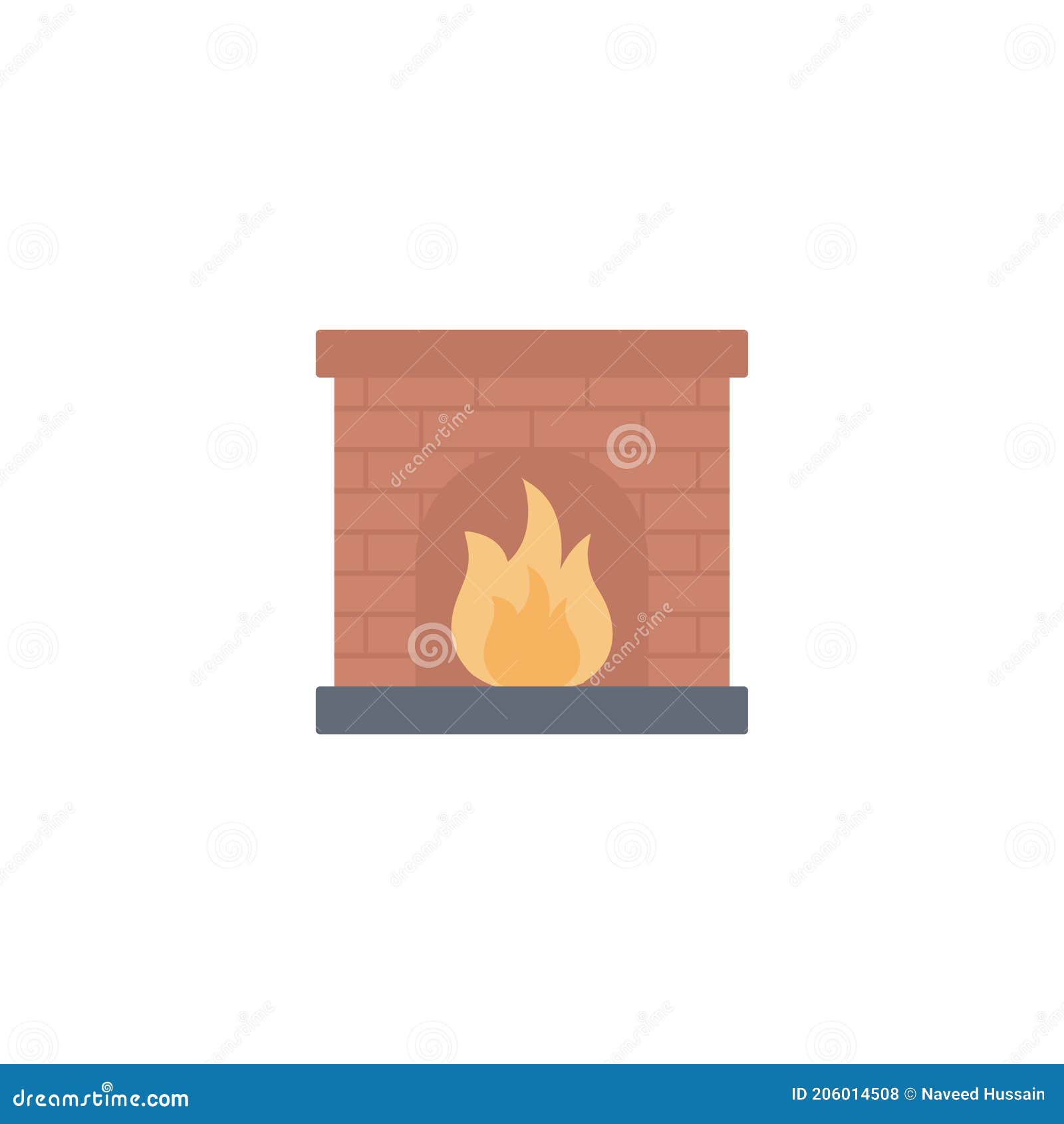 Chimney Vector Flat Colour Icon Stock Vector - Illustration of house ...