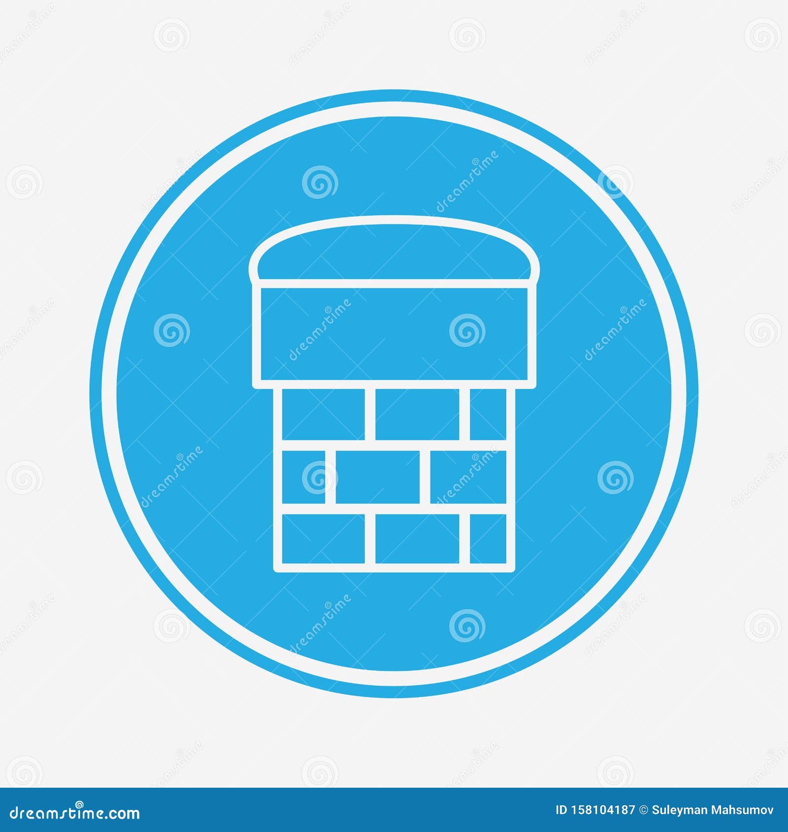 Chimney Vector Icon Sign Symbol Stock Illustration - Illustration of ...