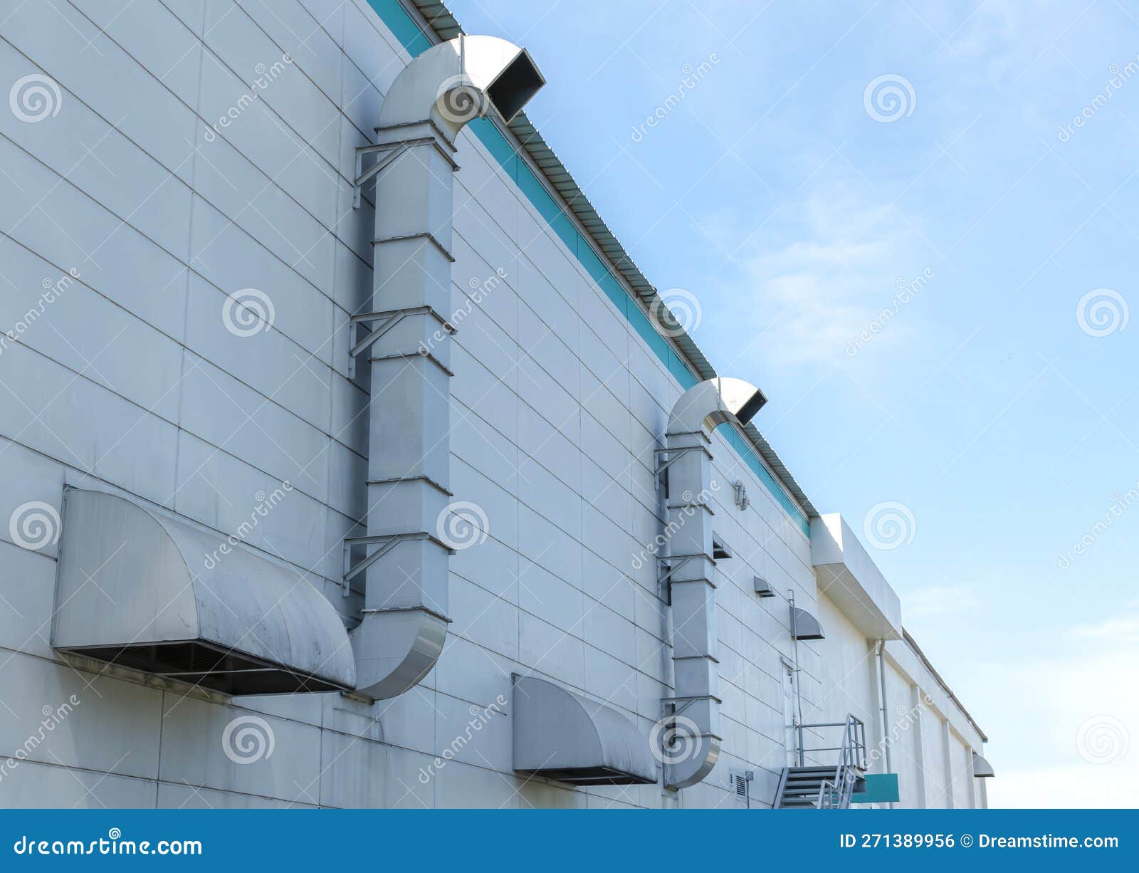 Chimney Ventilation System on Outside Building Stock Photo - Image of ...