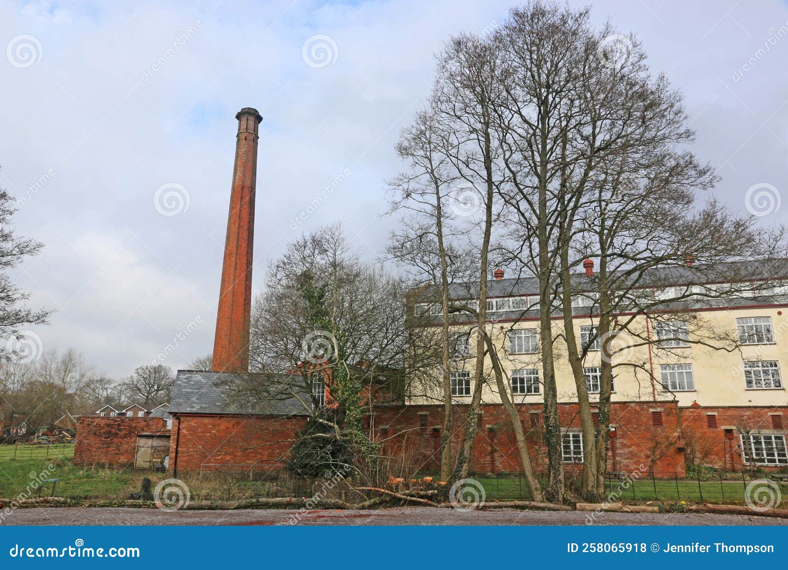 Chimney of a Victorian Steam Driven Mill Stock Photo - Image of devon ...