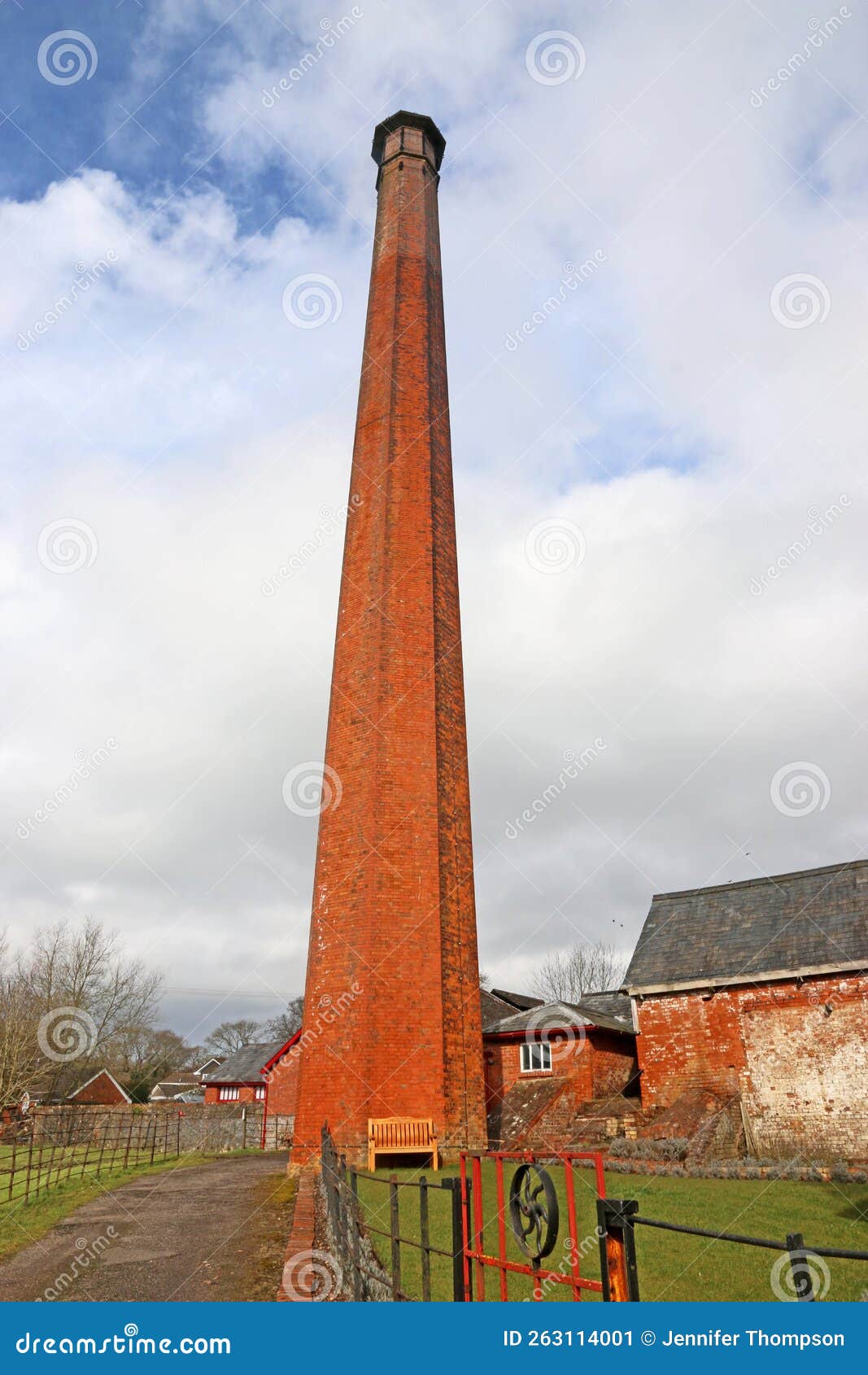 Chimney of a Victorian Steam Driven Mill Stock Image - Image of mill ...