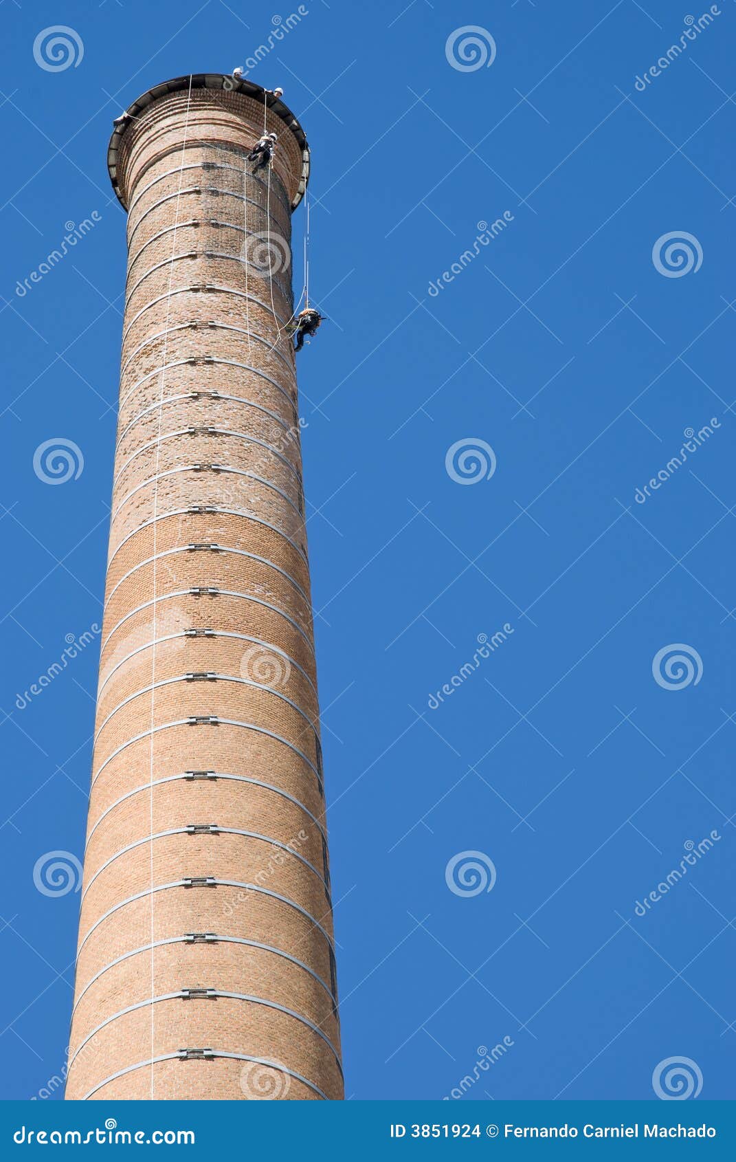 Chimney Workers stock photo. Image of rappel, worker, danger - 3851924