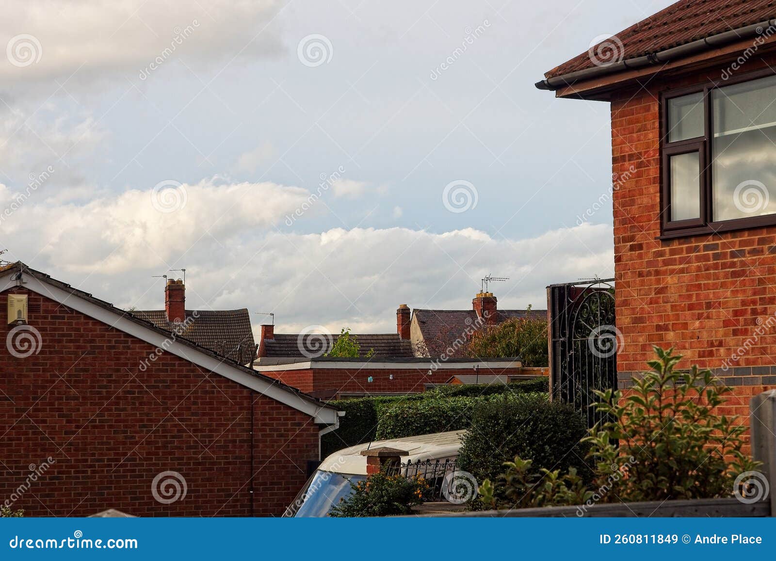 Chimneys on Houses Rooftops Editorial Stock Image - Image of land ...
