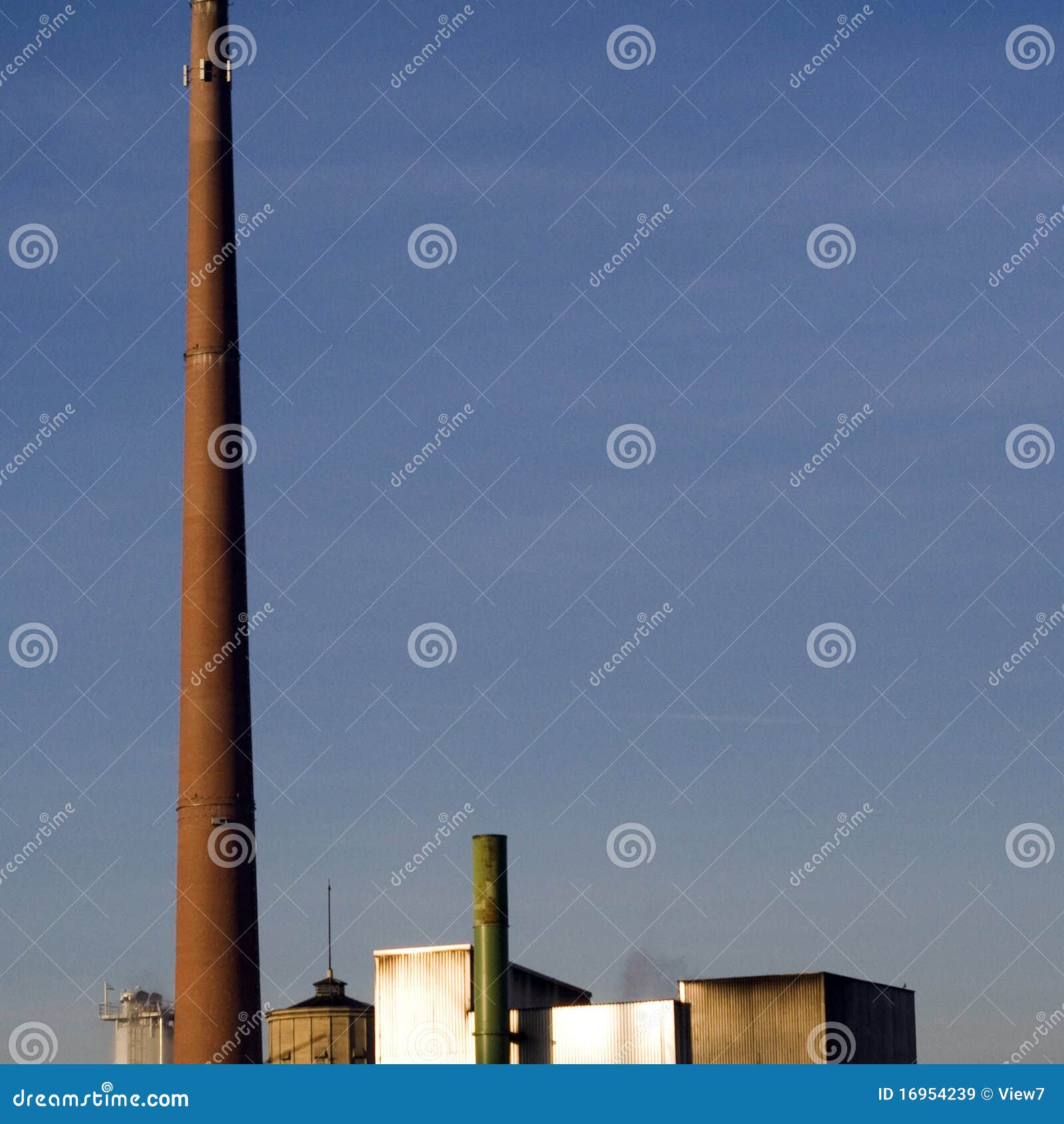 Chimneys Industrial Buildings Stock Image - Image of tower, industrial ...