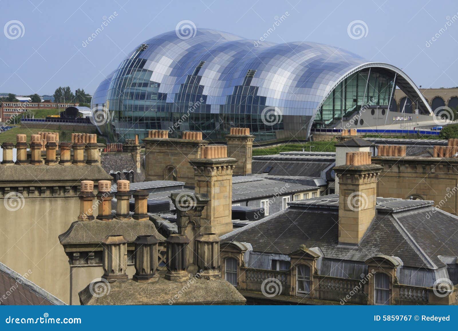 Chimneys and Sage stock image. Image of tyne, tyneside - 5859767