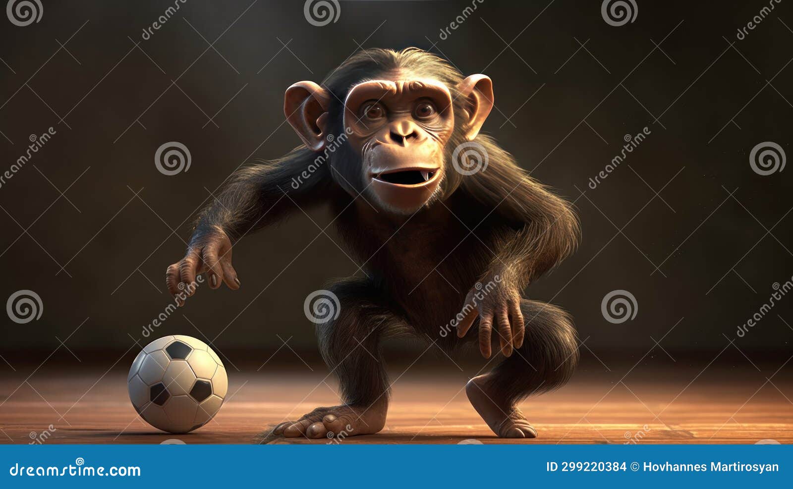 Chimp. Chimpanzee. Evolution Concept. Chimpanzee in the Forest. Stock ...