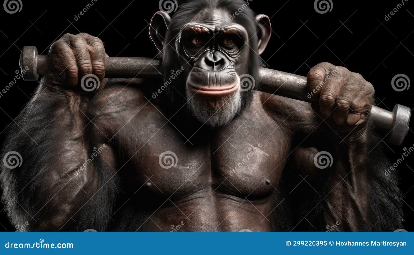 Chimp. Chimpanzee. Evolution Concept. Chimpanzee in the Forest. Stock ...