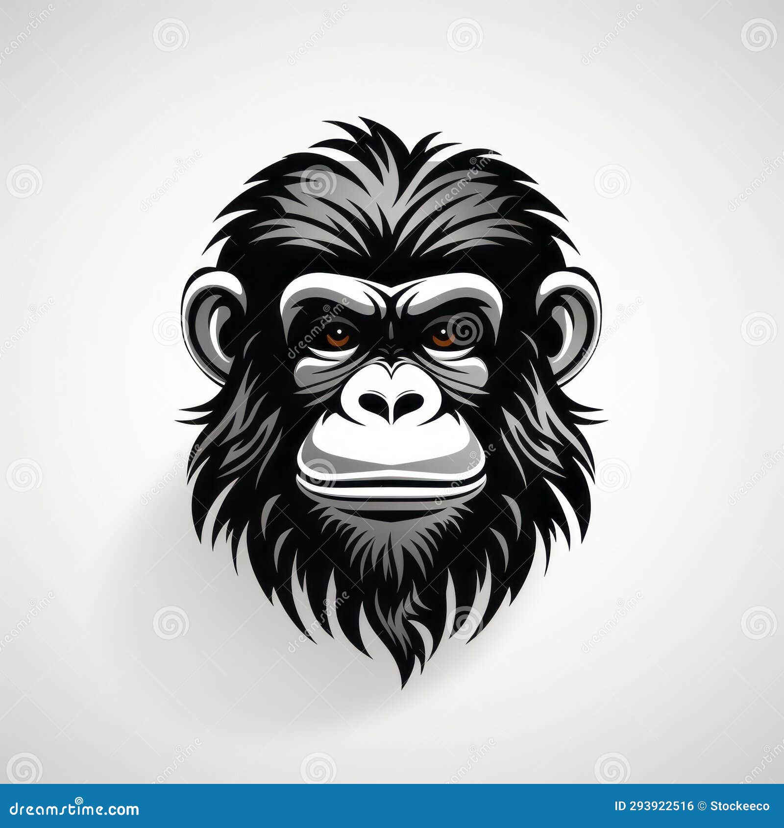 Pixel Chimp: A Cute Minecraft-inspired Voxel Art Character Royalty-Free ...