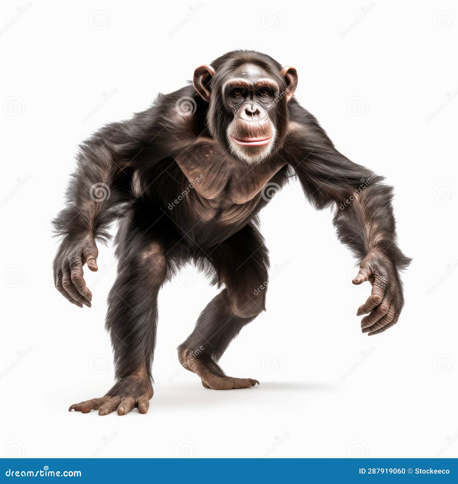 Professional Photo of Chimpanzee in Motion - Photorealistic 8k Uhd ...