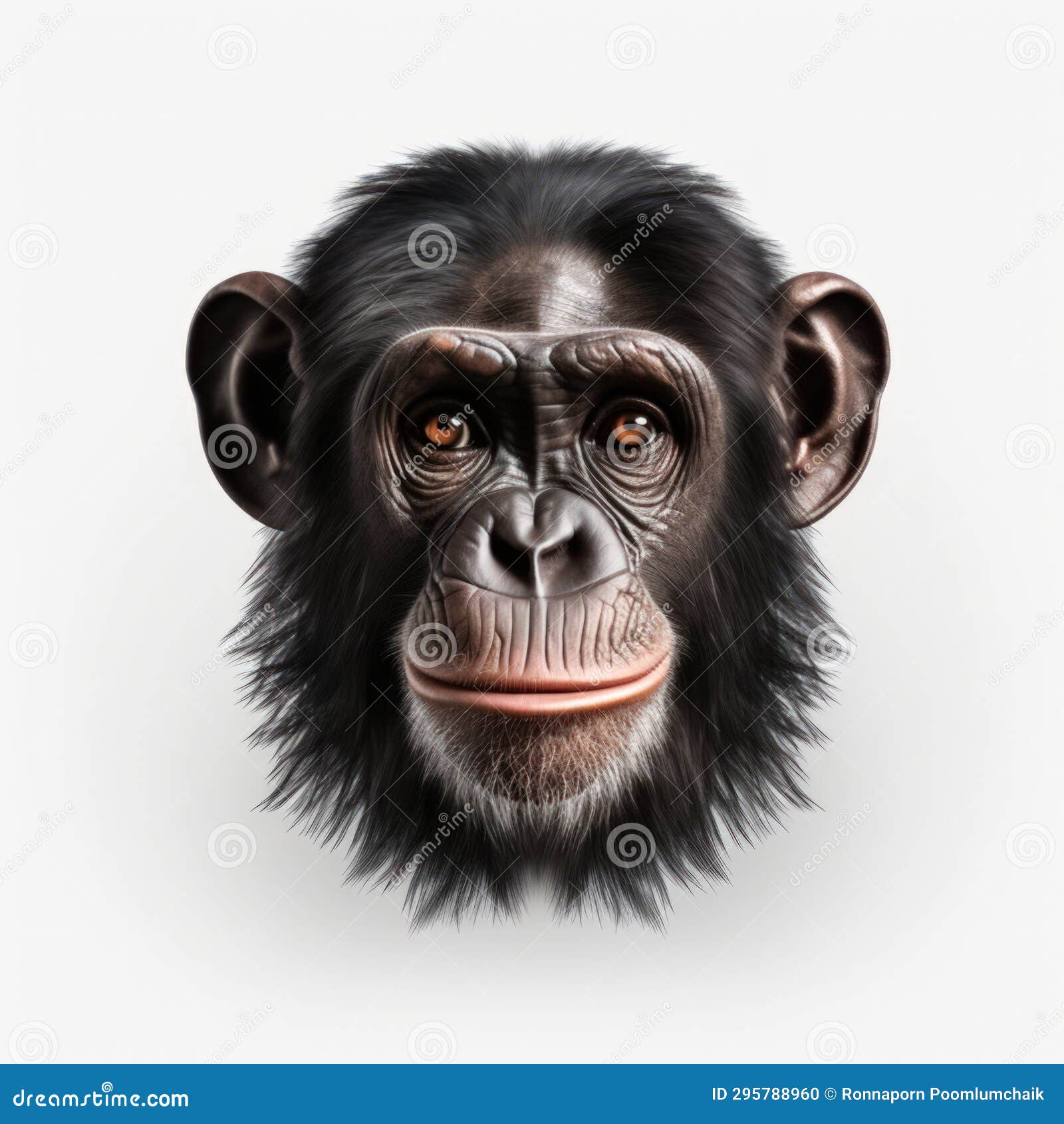 Chimpanzee Face Drawing: A Stunning Monkey Portrait Tattoo In Realistic ...