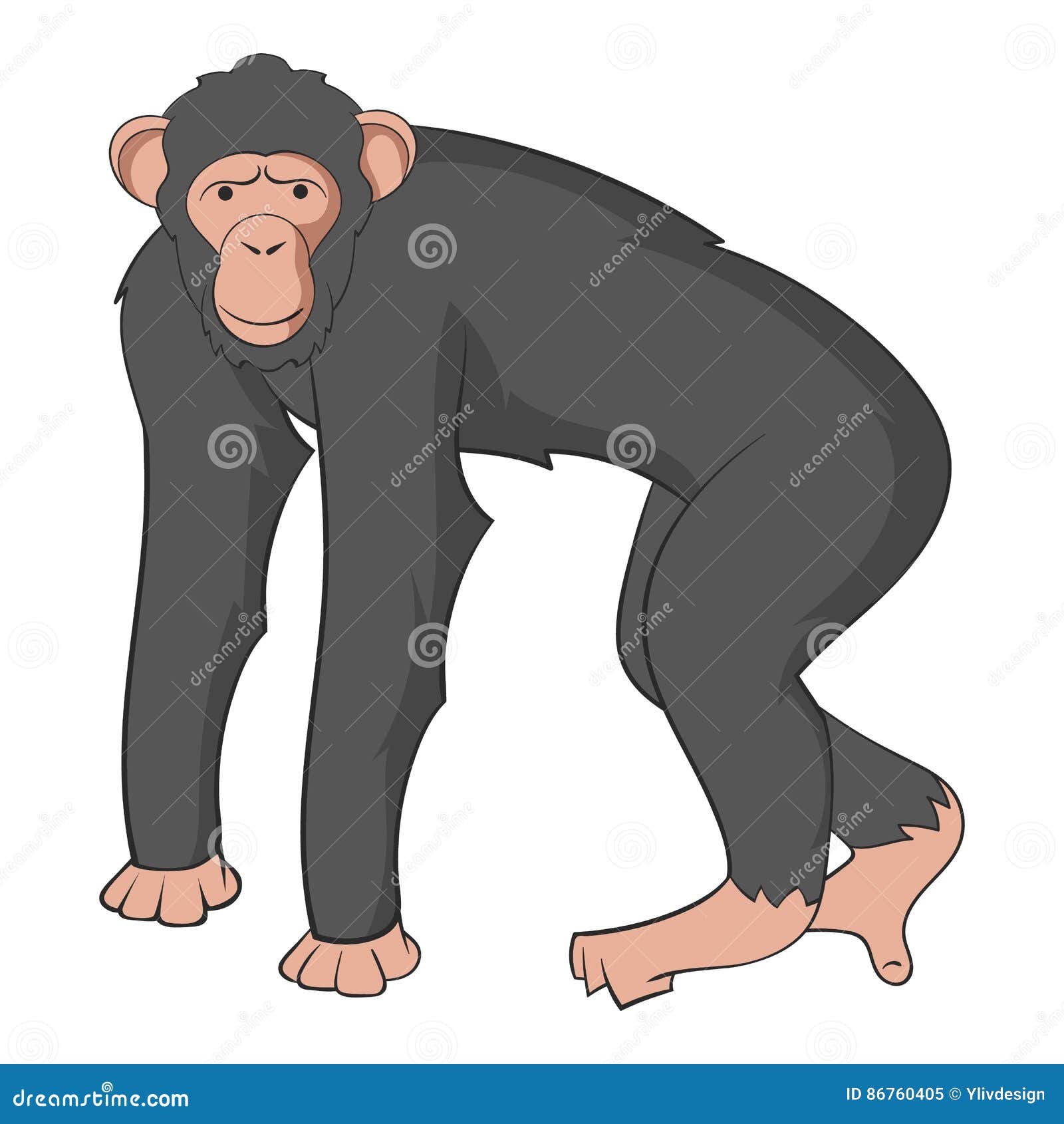 Chimpanzee Icon. Trendy Chimpanzee Logo Concept On White Background ...