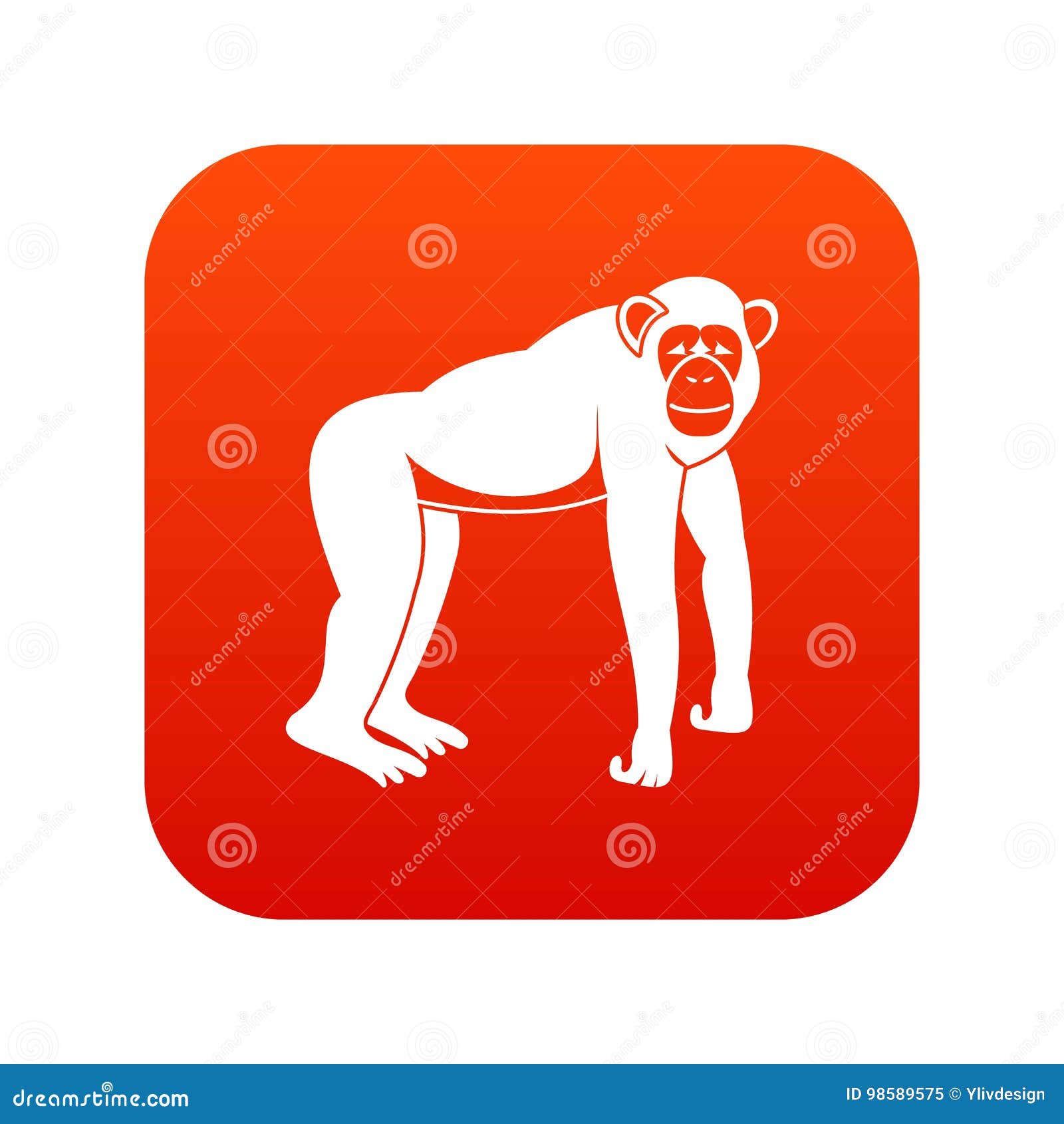 Chimpanzee Icon. Trendy Chimpanzee Logo Concept On White Background ...