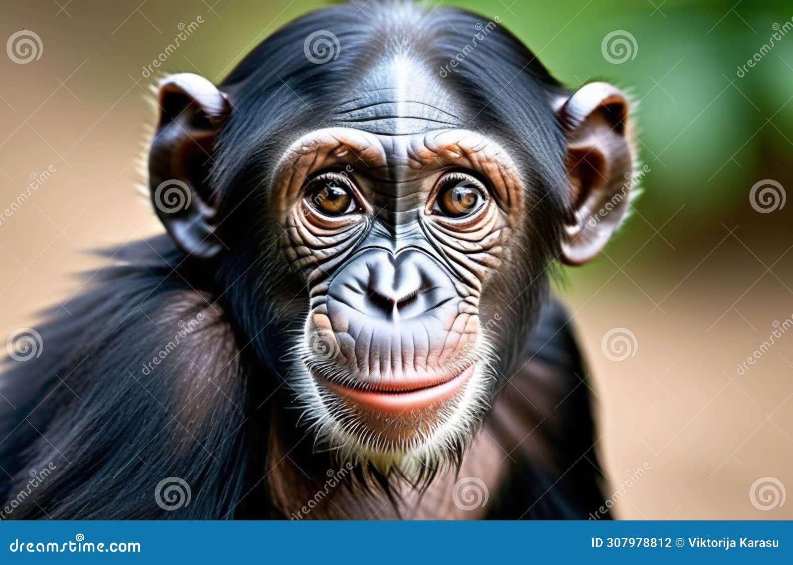 Chimpanzee Looking at the Camera Stock Photo - Image of apes, natural ...