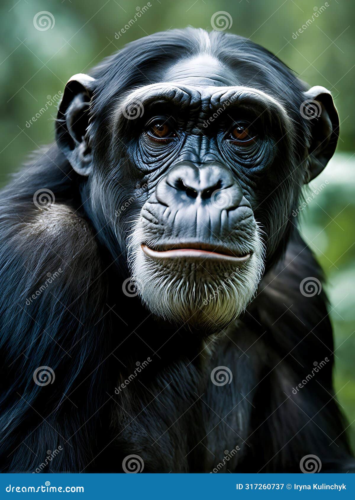 Chimpanzees in the Wild. Hyper-realistic Realistic Texture, Dramatic ...