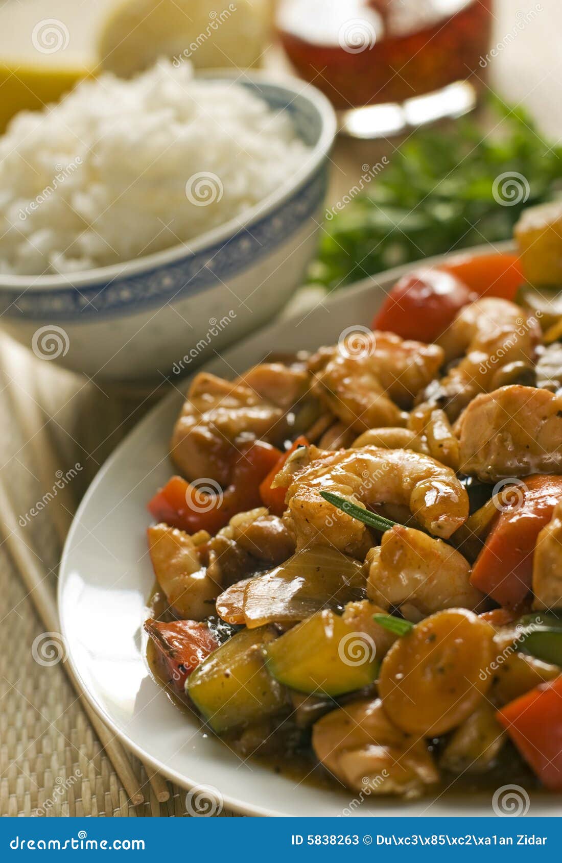 China stock image. Image of orient, meat, lunch, plate - 5838263