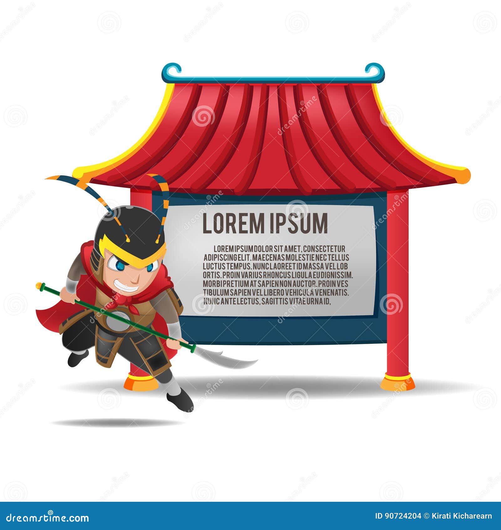 China Warriors Martial Arts Cartoon Vector | CartoonDealer.com #143444259