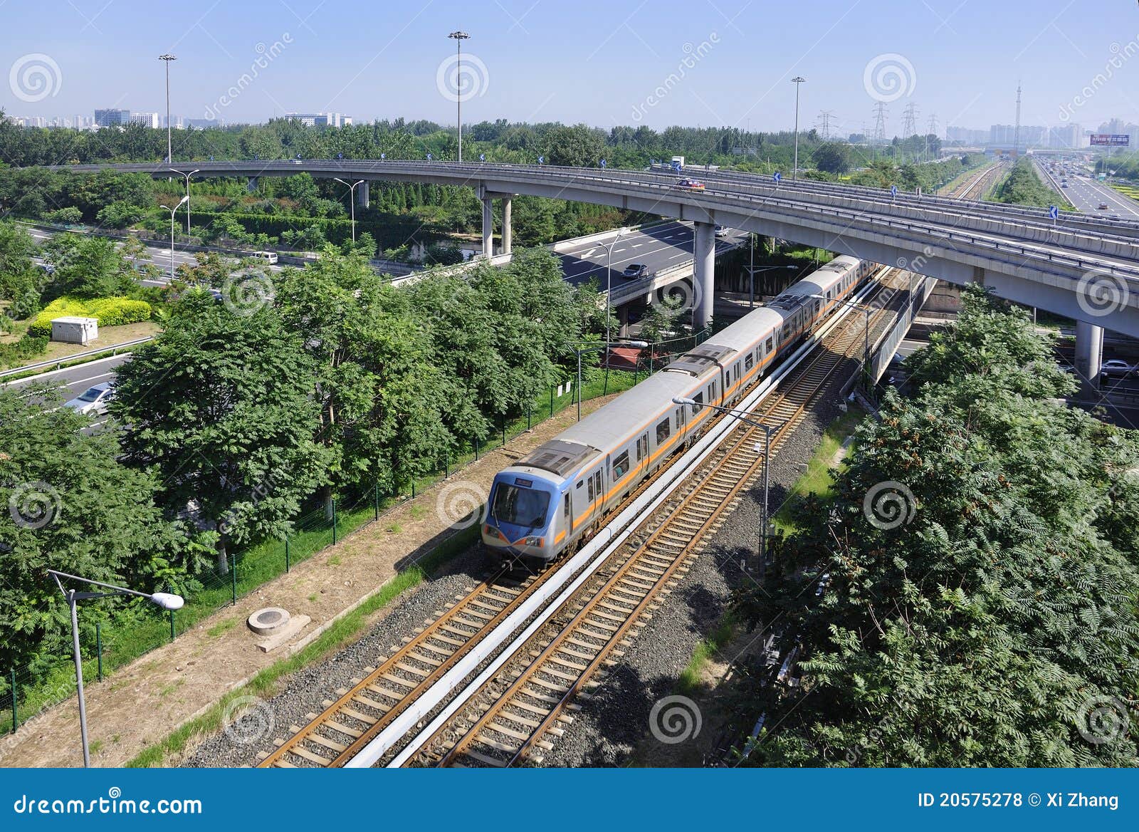 China Beijing Highrail,Light Rail Editorial Stock Photo - Image of ...