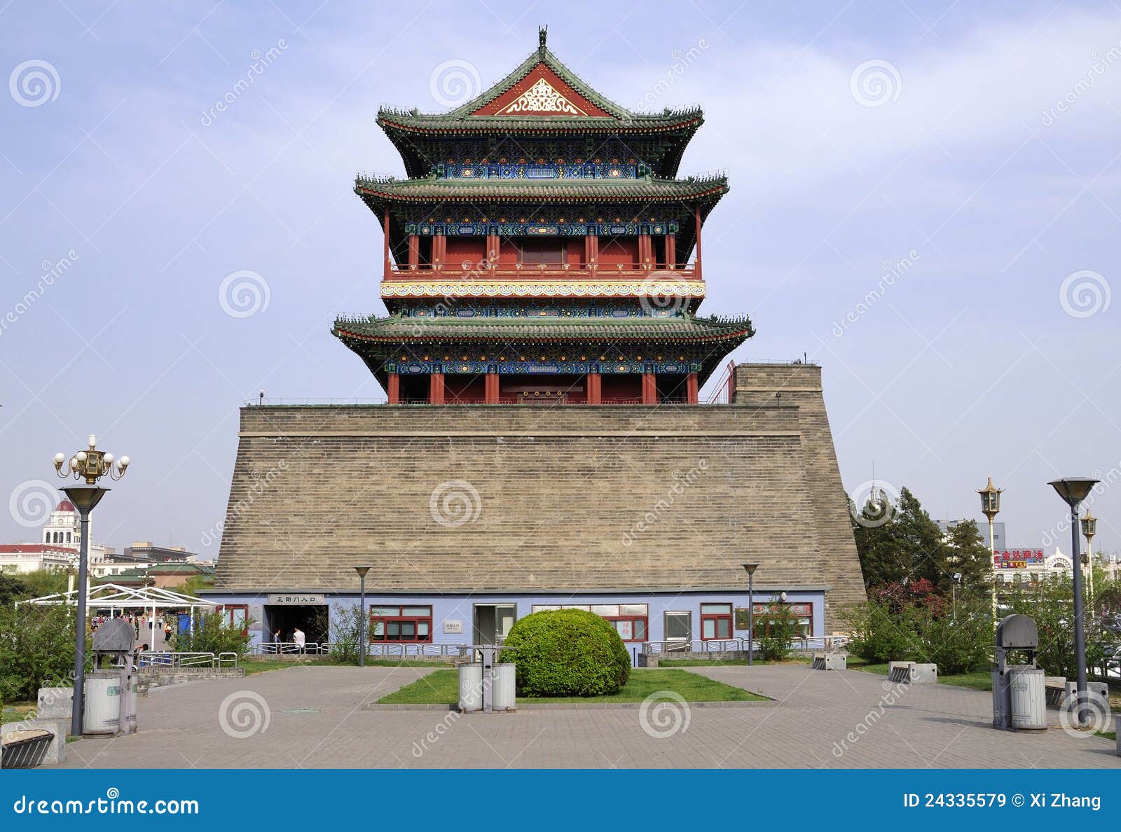 China Beijing Qianmen Gate Tower Editorial Stock Image - Image of ...
