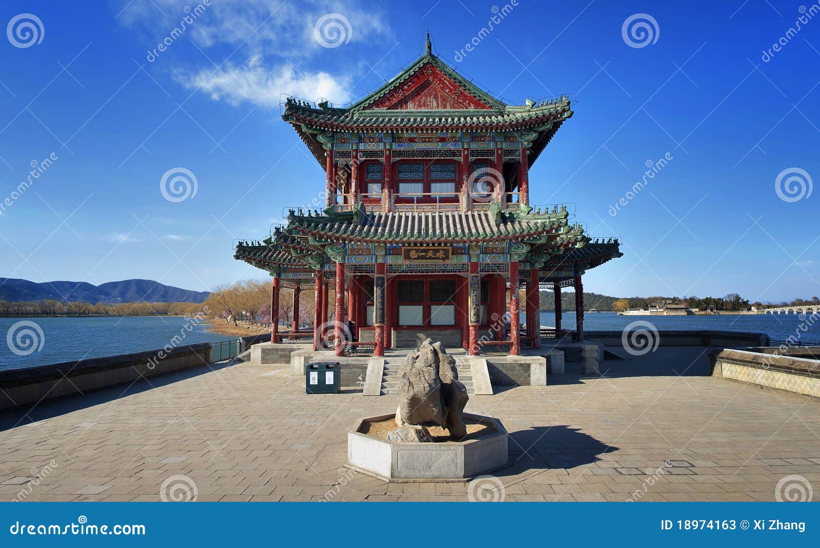 China Beijing Summer Palace Pavilion Stock Image - Image of chinese ...