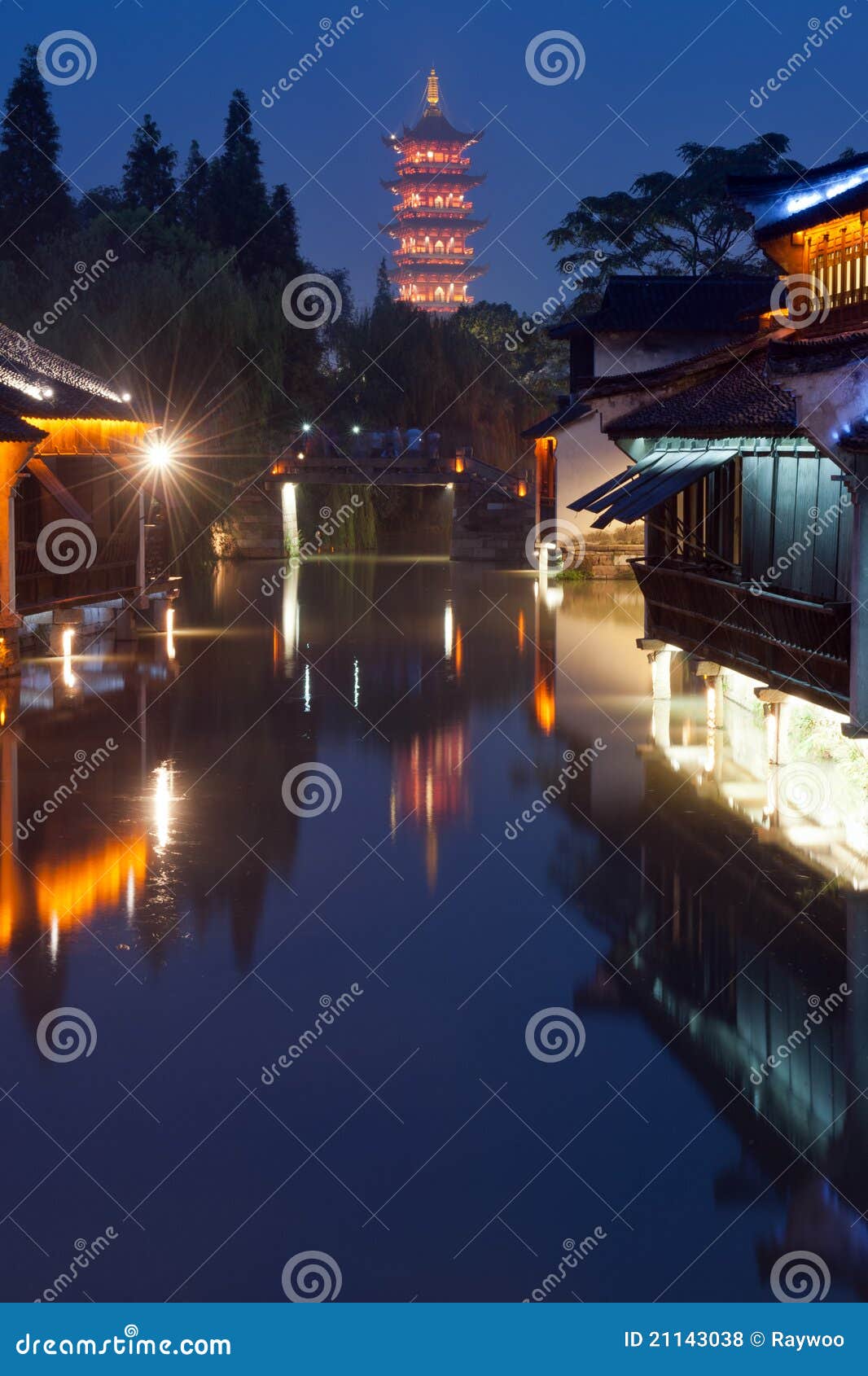 China building night scene stock photo. Image of oriental - 21143038
