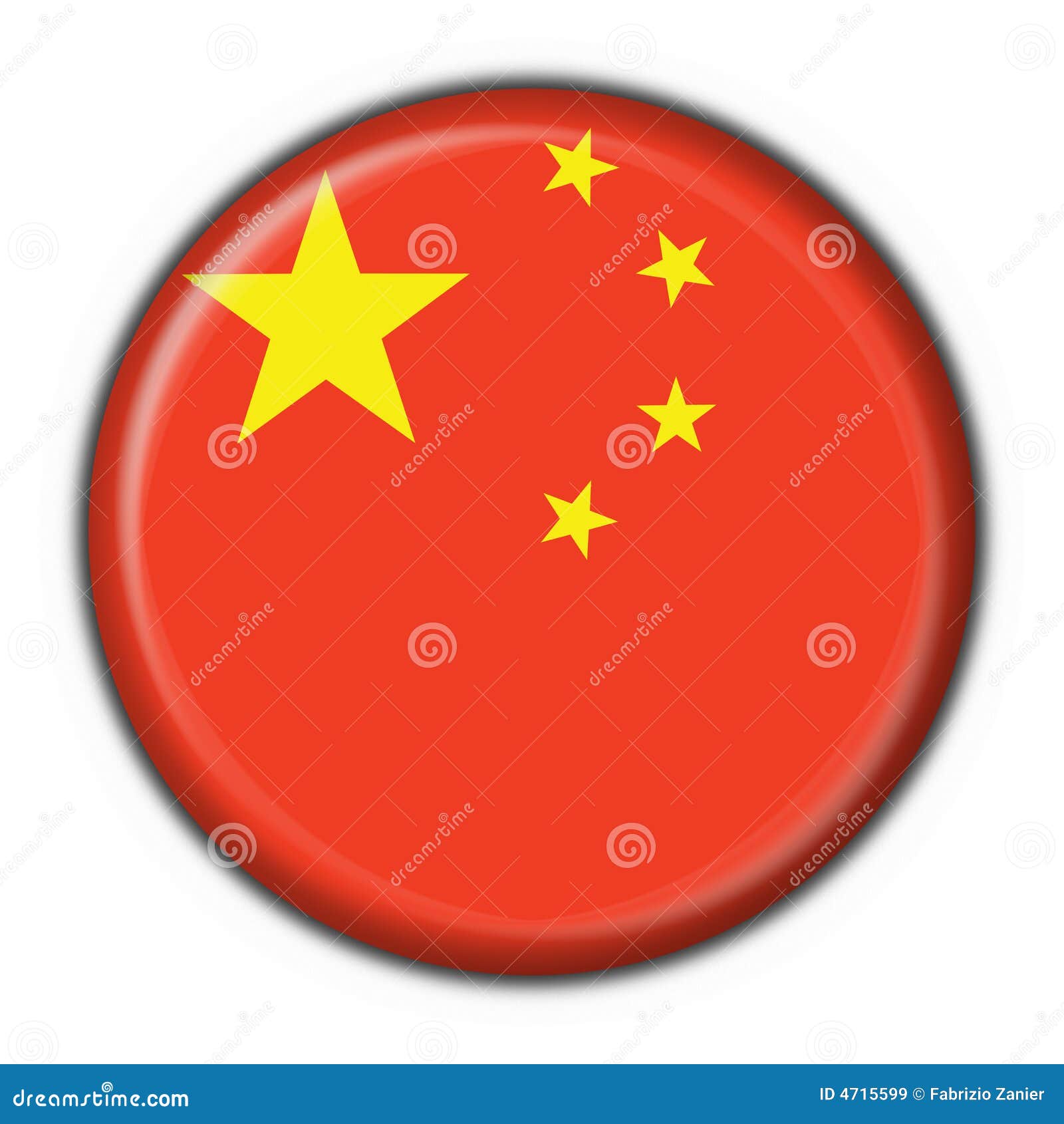 China Button Flag Round Shape Stock Illustration - Illustration of ...