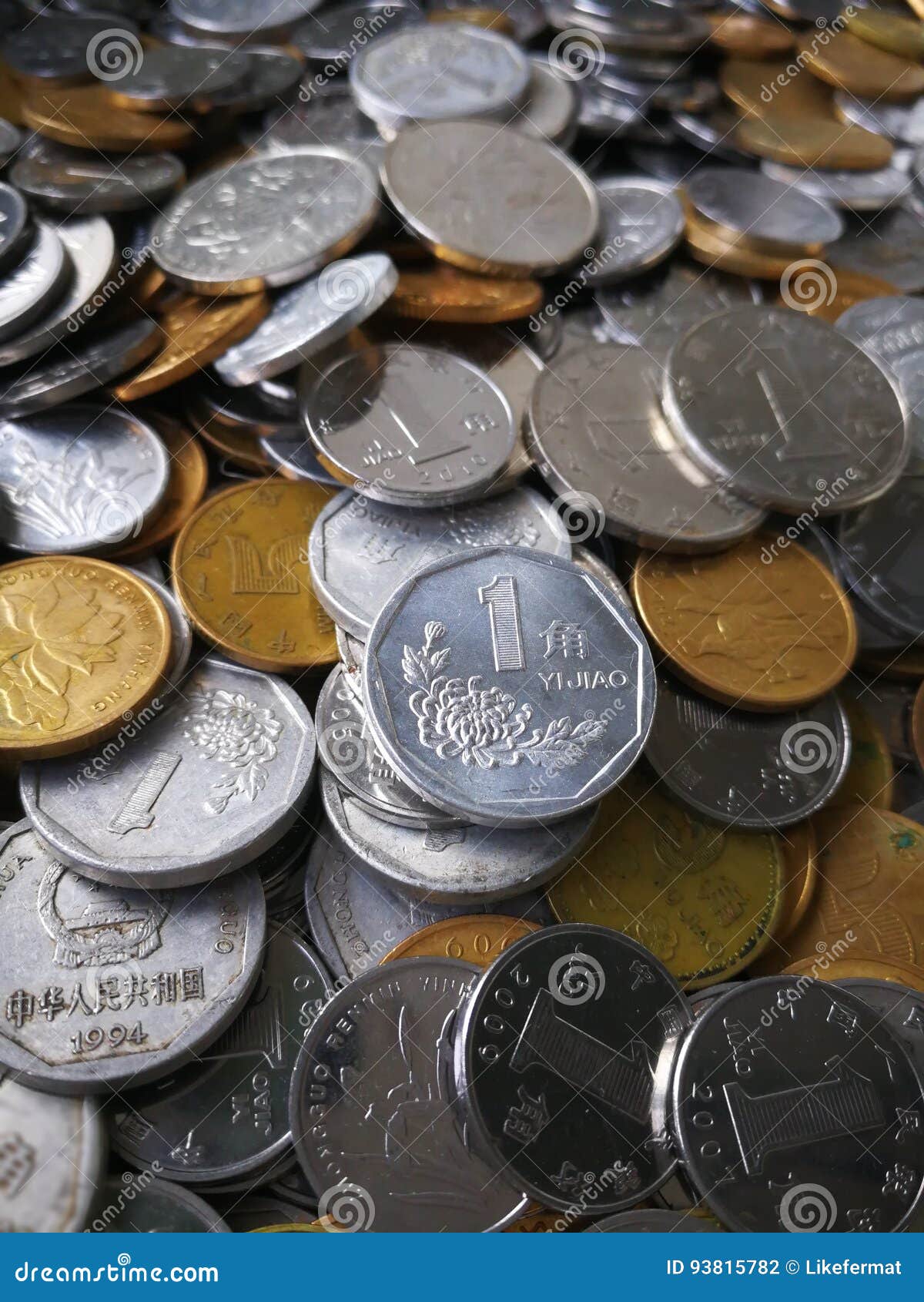 China coins stock photo. Image of cash, metal, closeup - 93815782