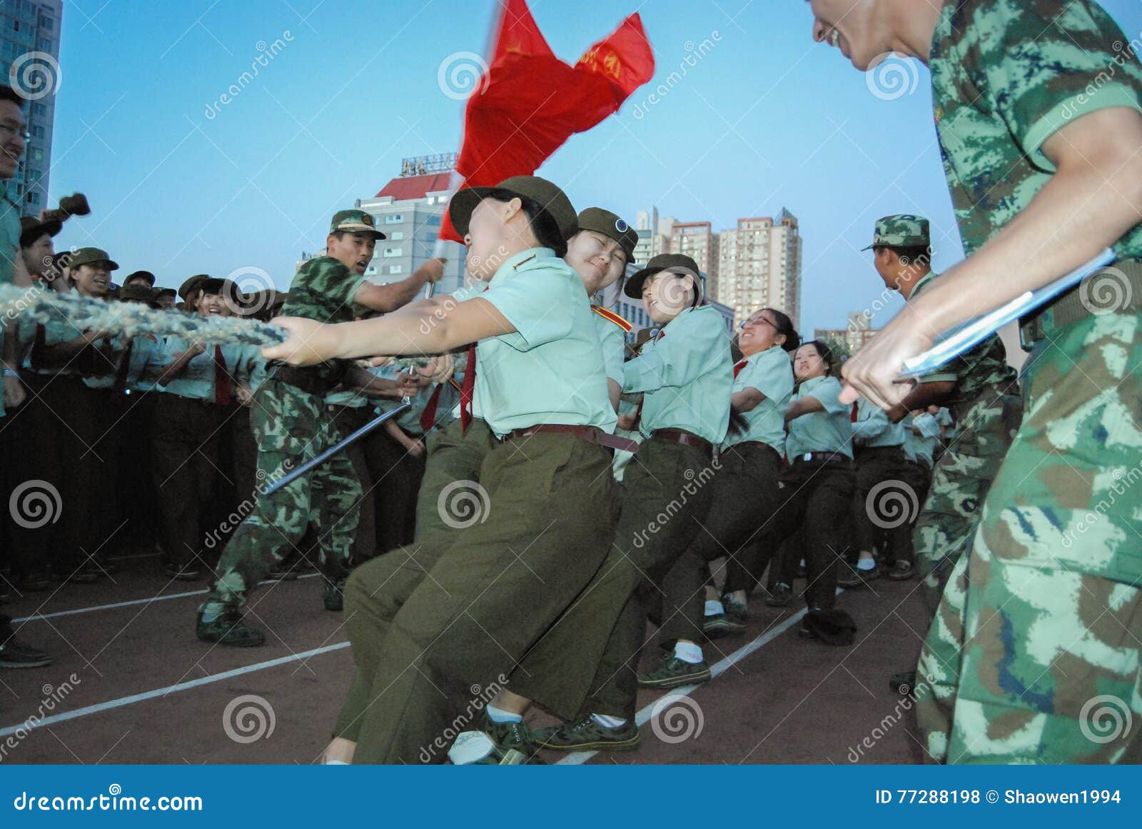China College Students Military Training Activity 4 Editorial Stock ...