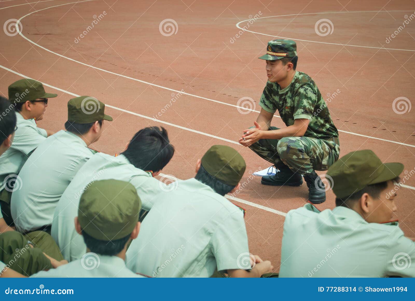 China College Students Military Training Activity 7 Editorial Stock ...