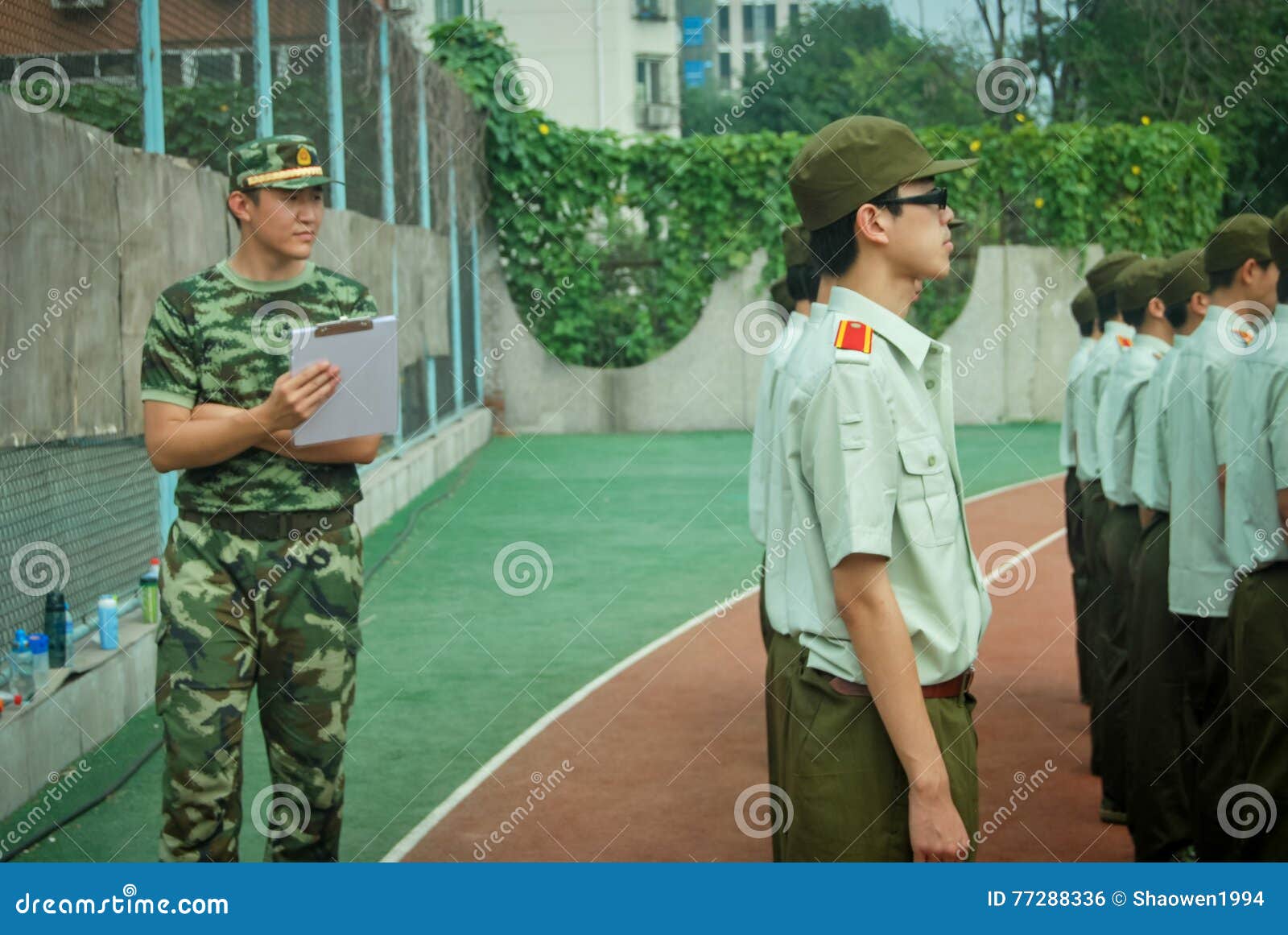 China College Students Military Training Activity 9 Editorial Photo ...