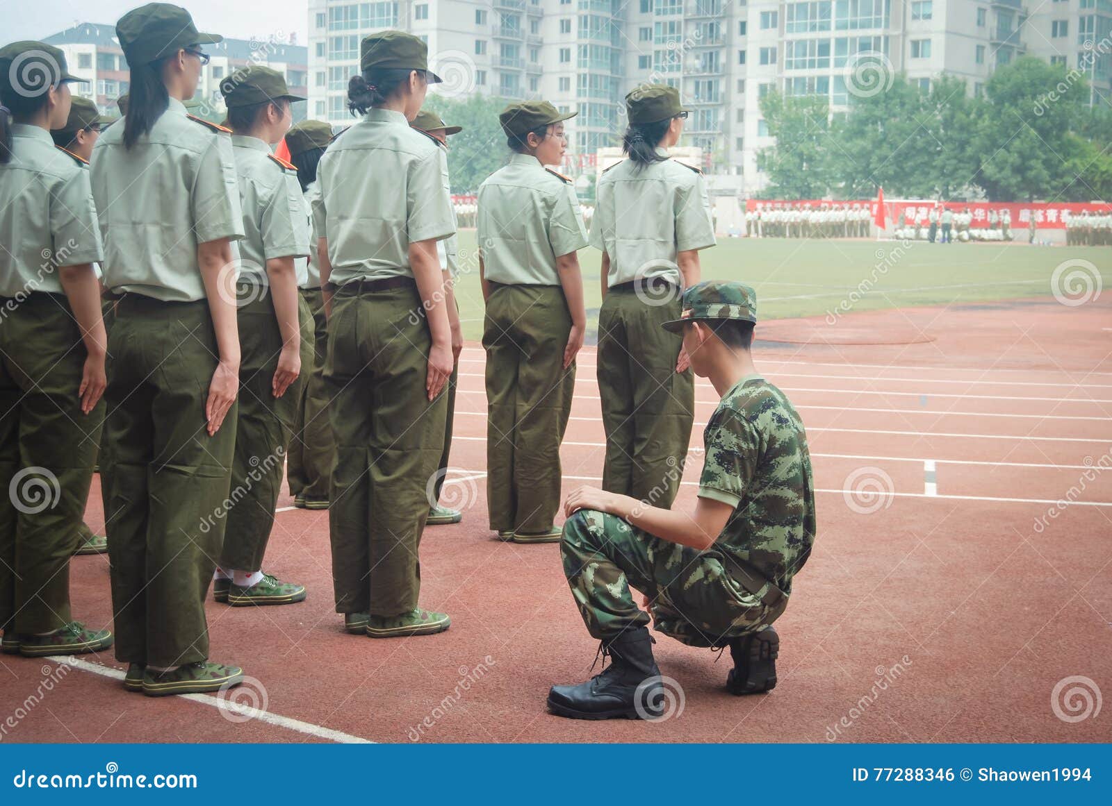 China College Students Military Training Activity 11 Editorial Photo ...