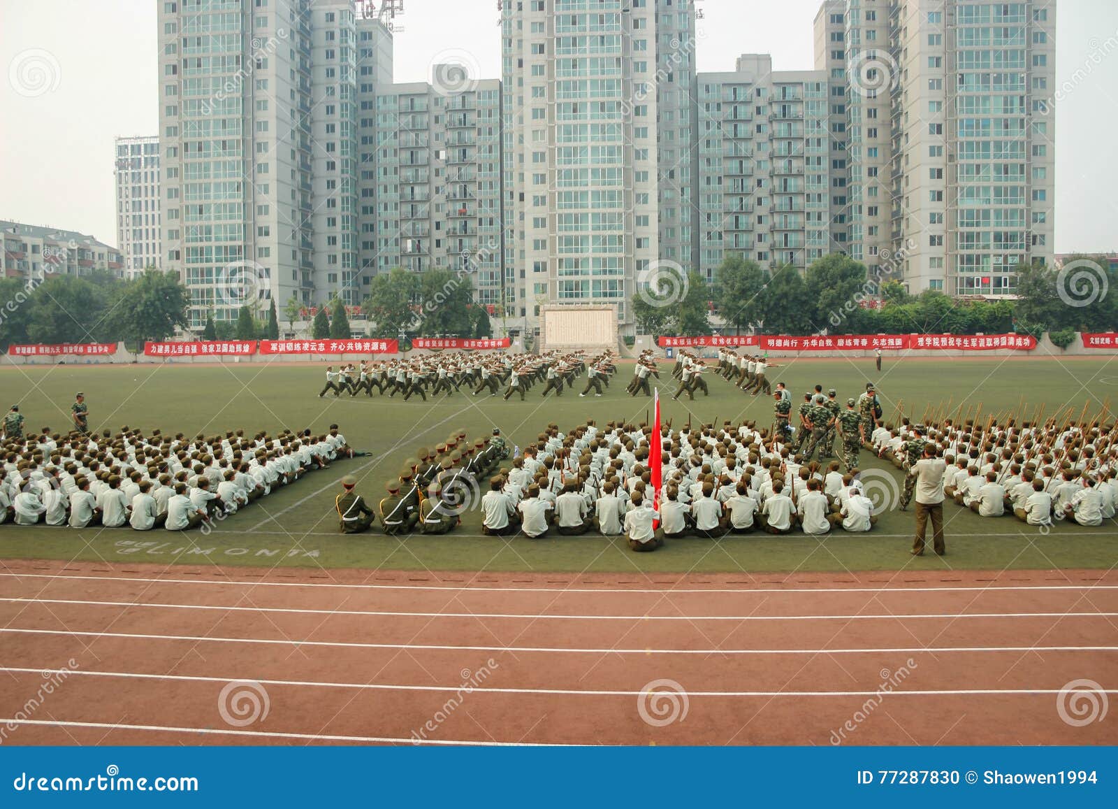 China College Students Military Training 3 Editorial Image - Image of ...
