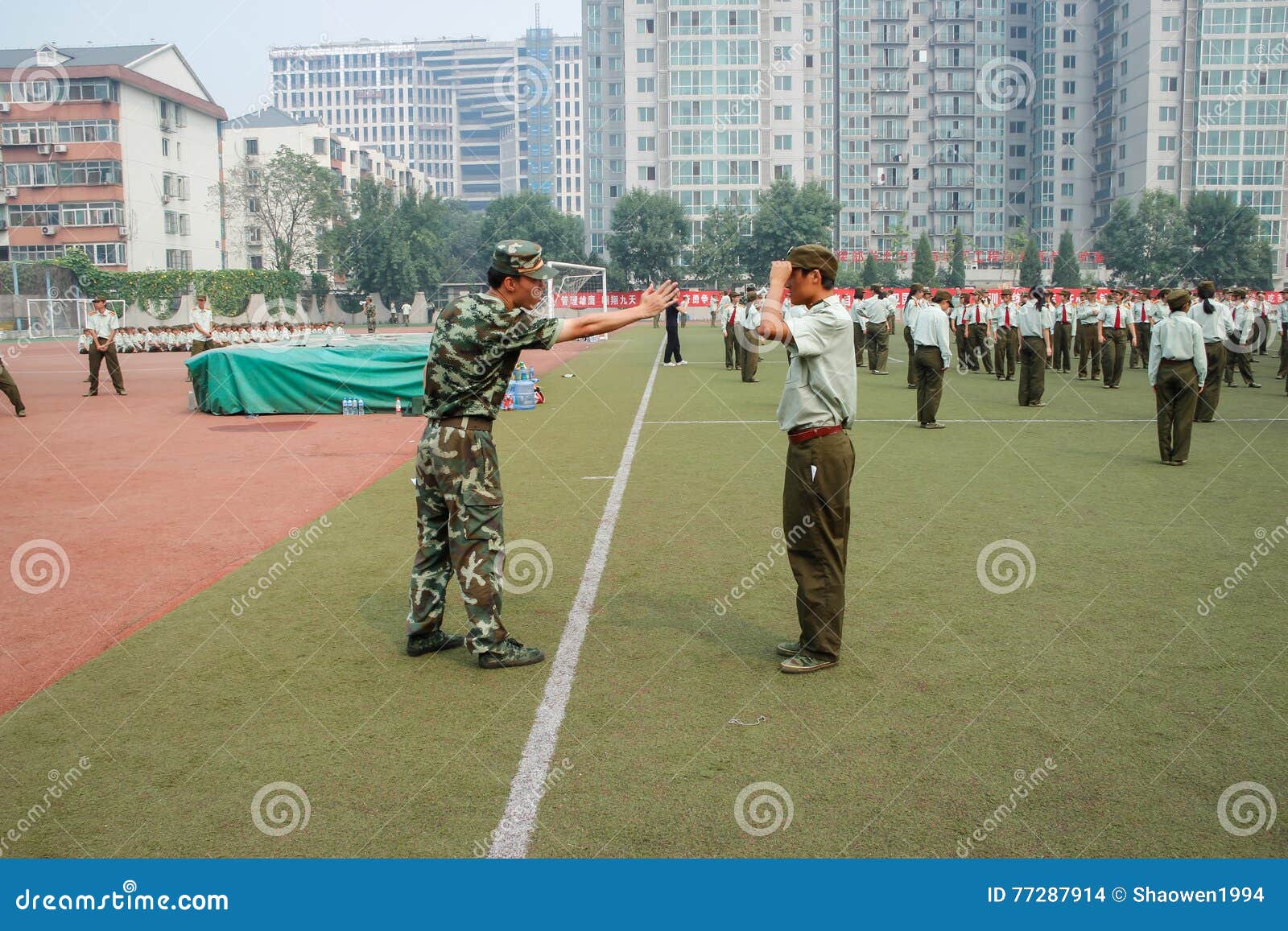 China College Students Military Training 22 Editorial Stock Image ...