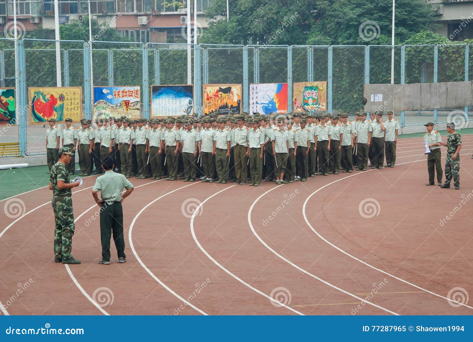 China College Students Military Training 7 Editorial Image - Image of ...