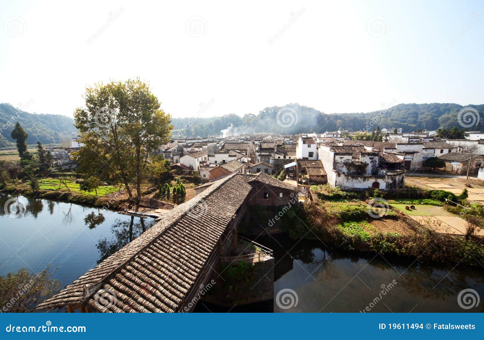 China Country Town stock photo. Image of wall, suzhou - 19611494