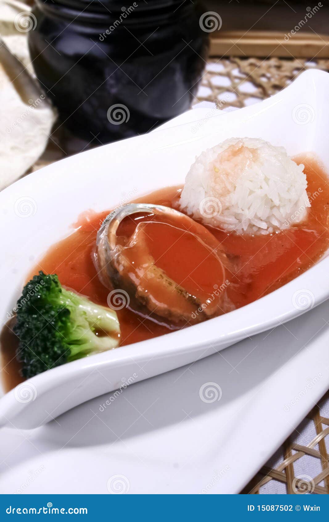 China Delicious Food-abalone and Rice Stock Photo - Image of restaurant ...