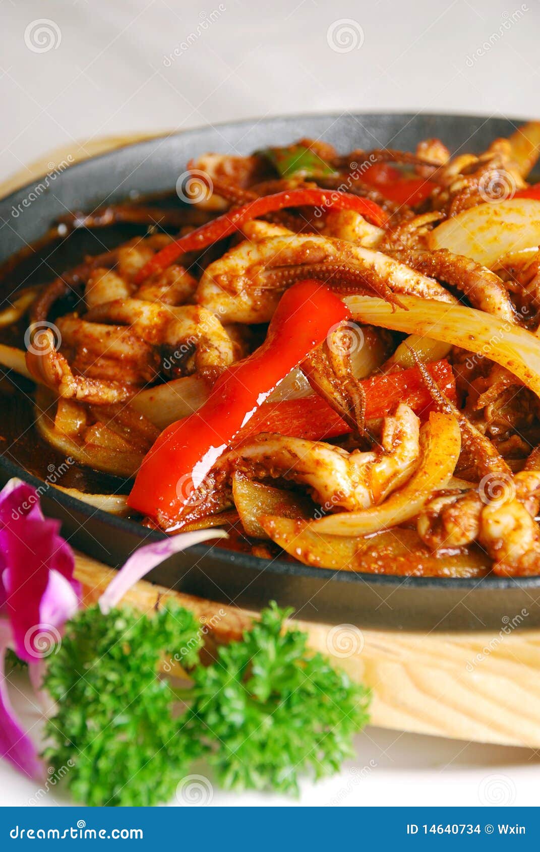 China Delicious Food--chili Squid Stock Photo - Image of food, china ...