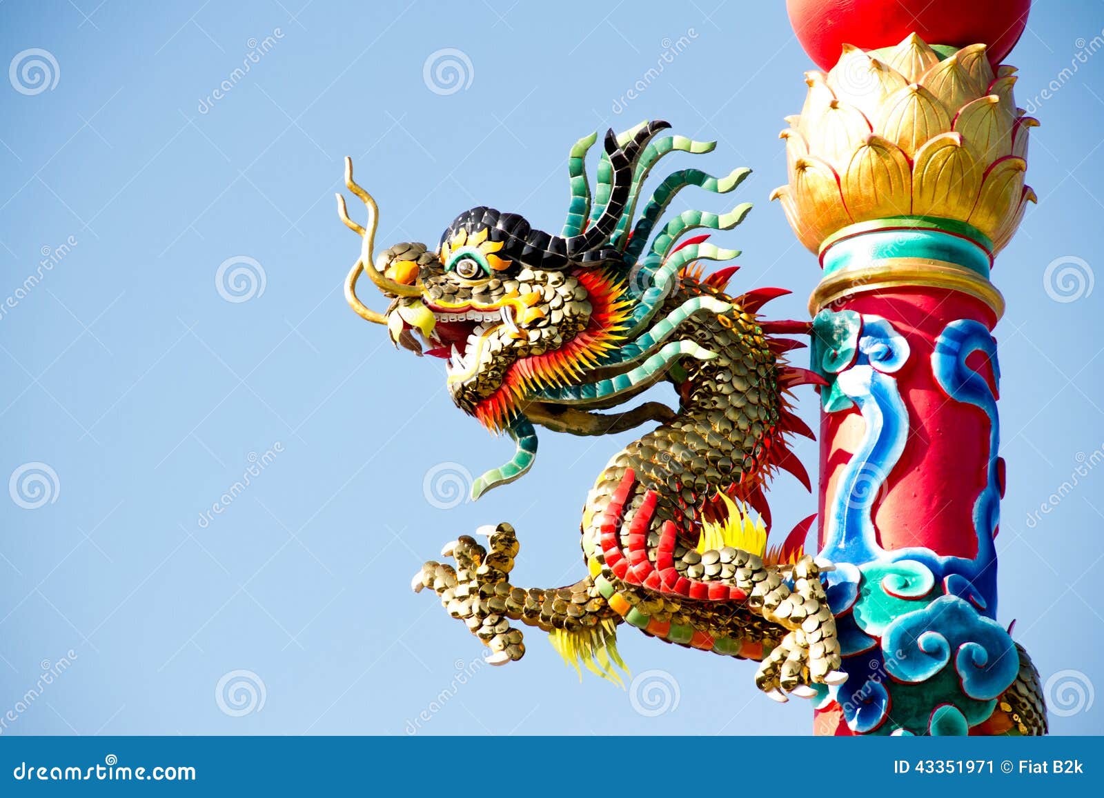 China Dragon stock image. Image of monster, china, style - 43351971