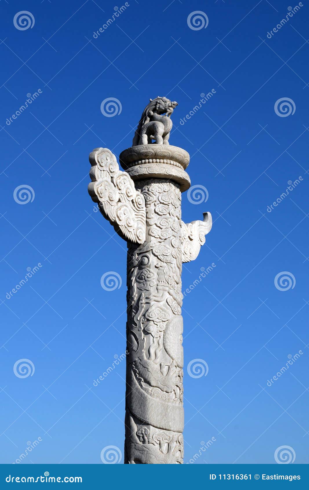 China Dragon Column stock image. Image of emblem, relic - 11316361